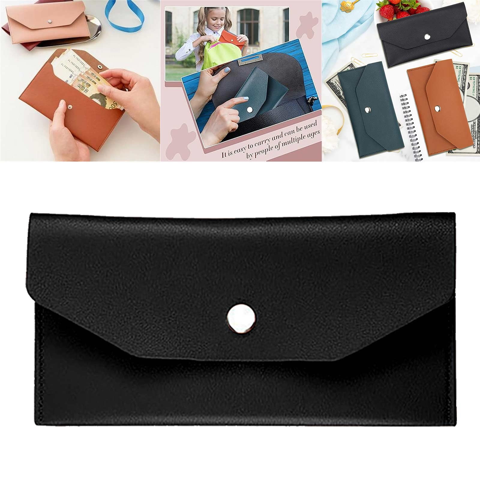 Clearance! SSNTSY Money jar PU Leather Wallet Korean Simple Small ...