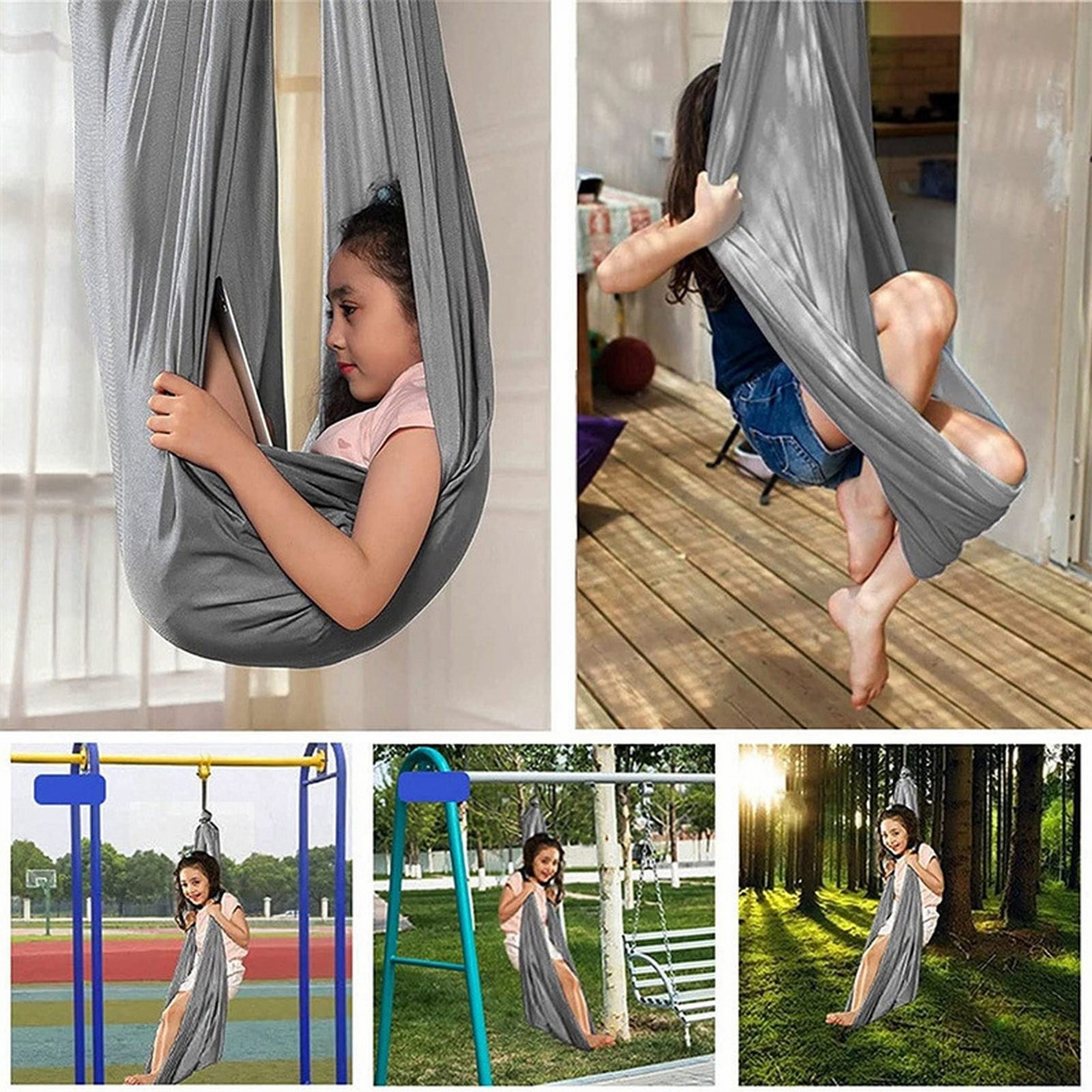 Clearance! SSNTSY Outdoor Toys Sensory Swing for Kids and Adult Indoor ...