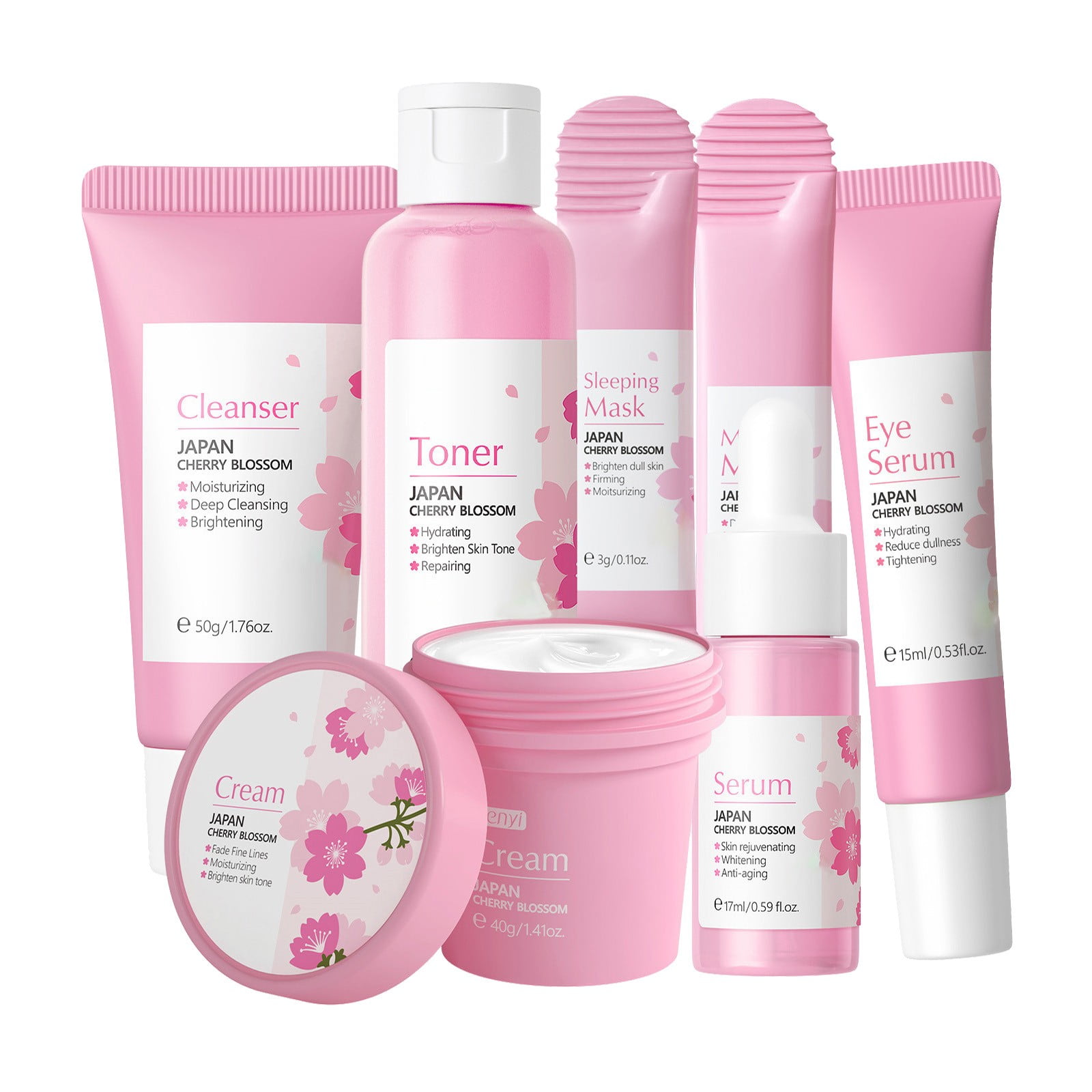 Clearance！ Sakura Skin Daily Skincare Set Gentle Skin Cleaning & Care ...