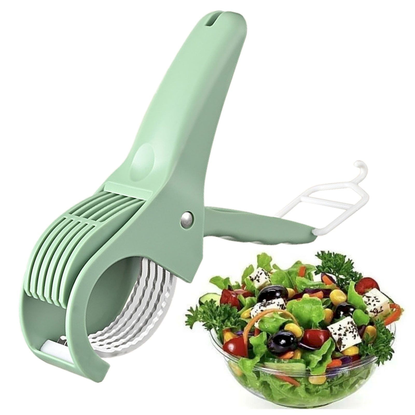 Clearance Salad Cutter Chopper Portable Manual Banana Slicer Creative ...