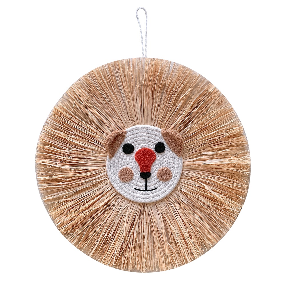 Clearance Sale!15.7 inch Wall Art Animal Head Hanging Tapestry,Cotton ...