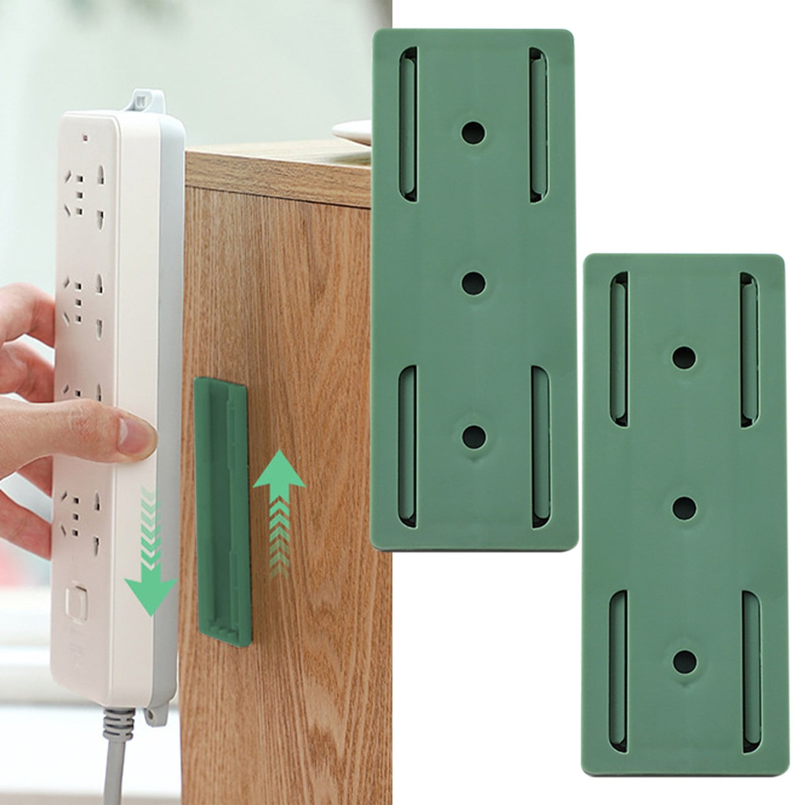 Clearance Sale!2 Pcs Self Adhesive Desktop Socket Fixer Adhesive Punch ...