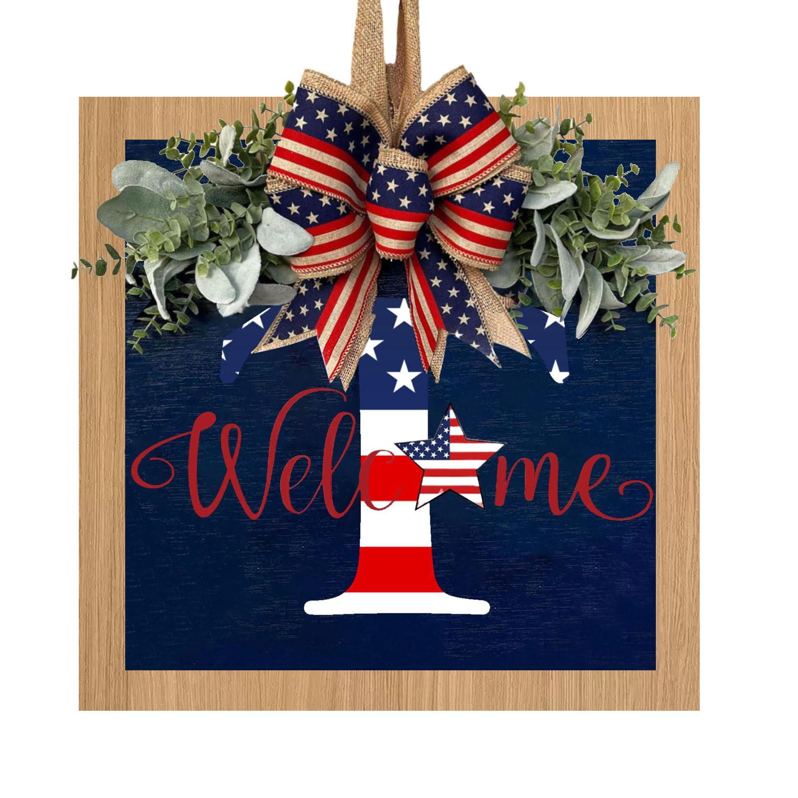Clearance Sale! 2024 Patriotic Independence Day Wreath Hand Crafted ...