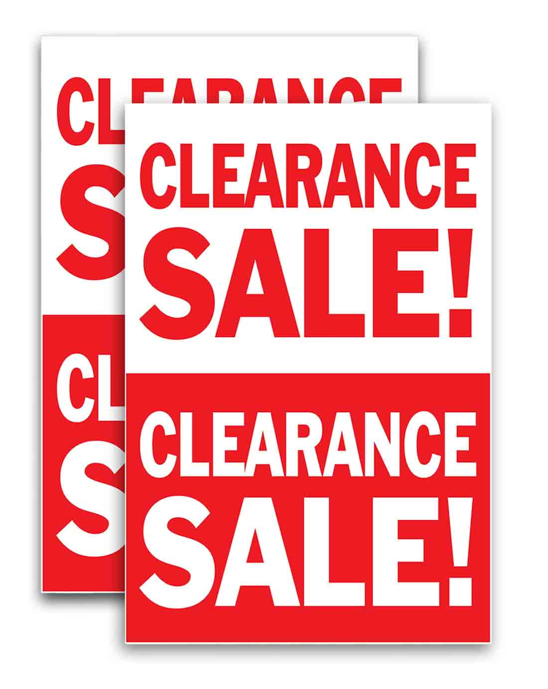 Clearance Sale (24" X 36") Vinyl Decal Only (Pack of 2) |Sign|Sticker ...