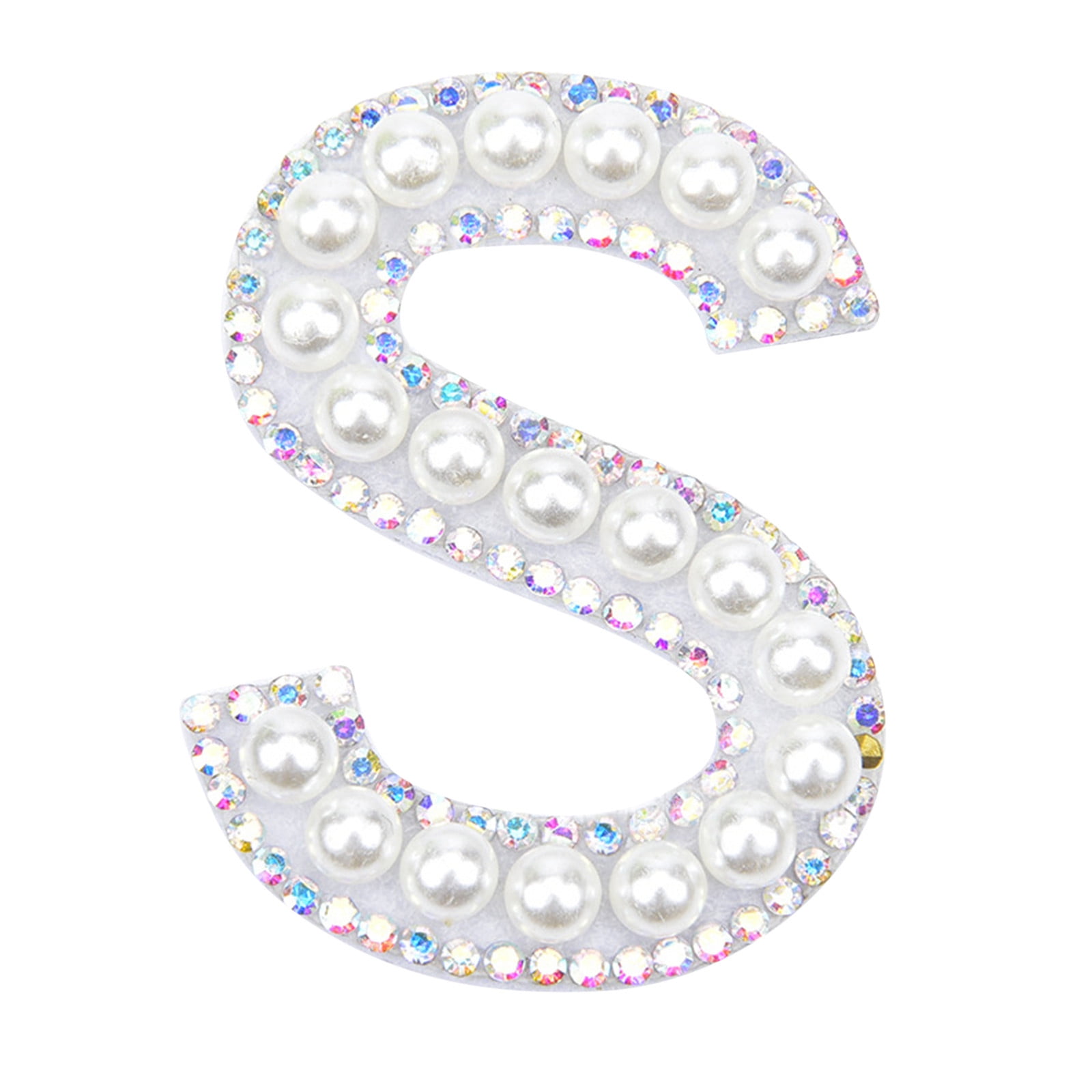 Clearance Sale! 26 Letter Pearl Iron on Patch Clearance A-Z Pearl Bling ...