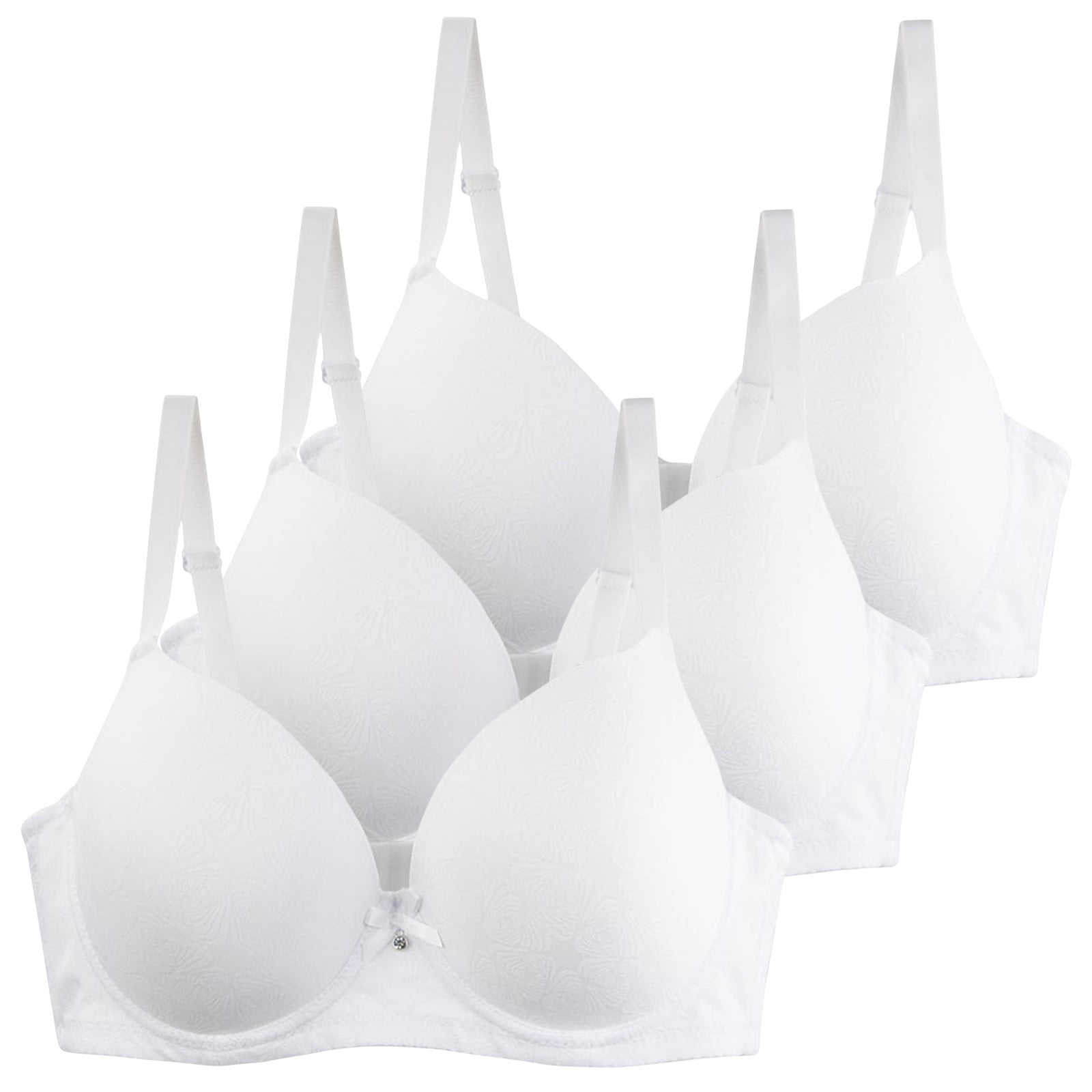 Clearance Sale! 3PC Women's Plus Size Bra Set with Soft Thin Underwire ...