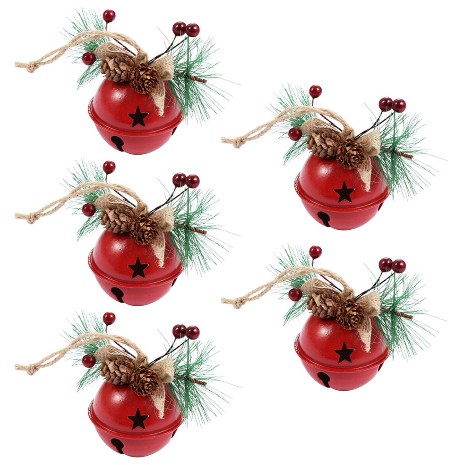 Clearance Sale! 5pcs Christmas Hanging Tree Bells Holiday Decorative ...