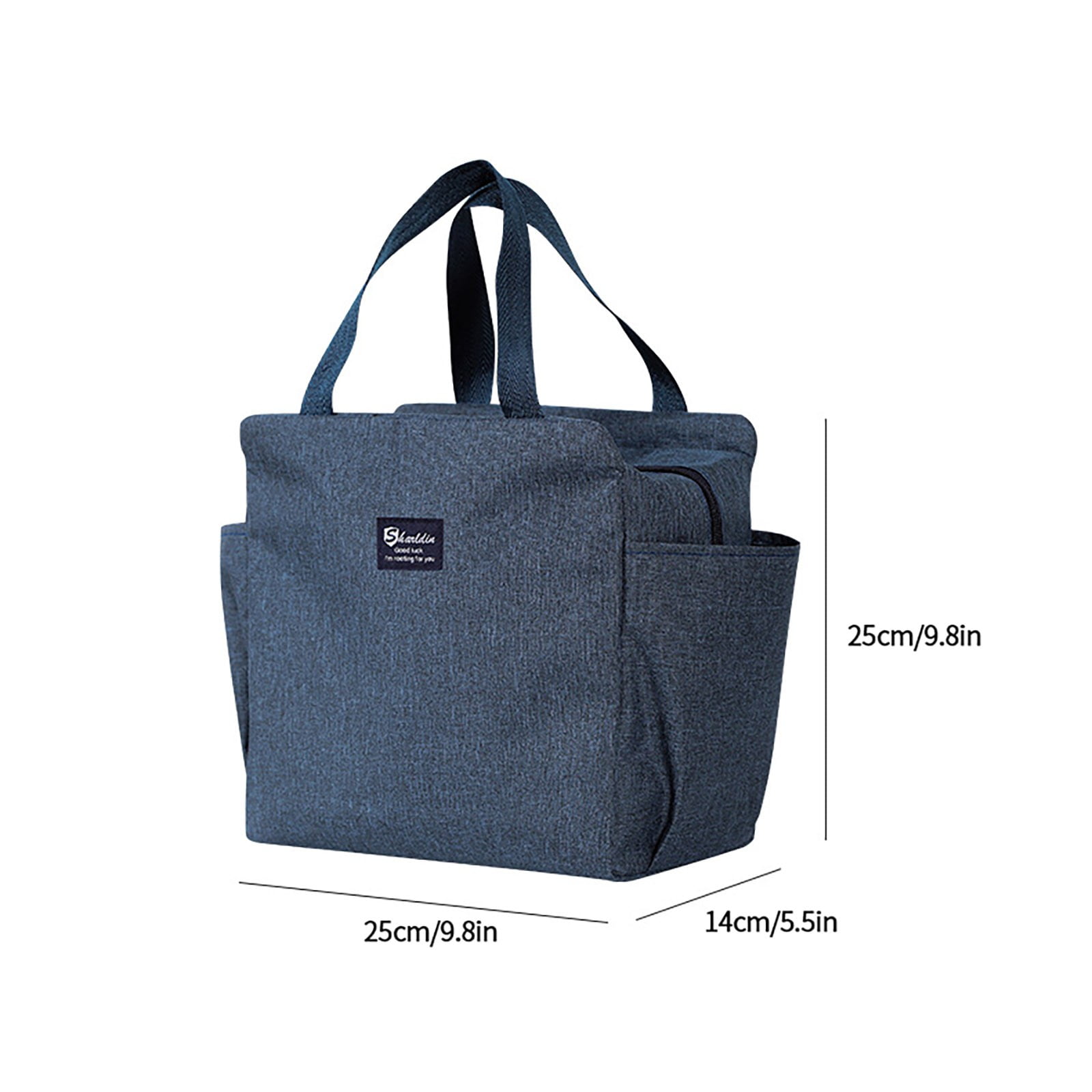 Clearance Sale！Aluminum Foil Thickened Bento Bag Cloth Lunch Box Bag Work with Food Utensils ...