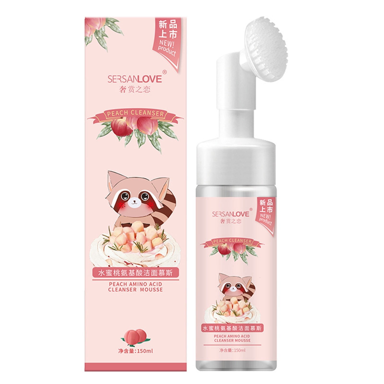 Clearance Sale Amino Acid Foaming Cleanser, Peach Mousse Face Wash ...