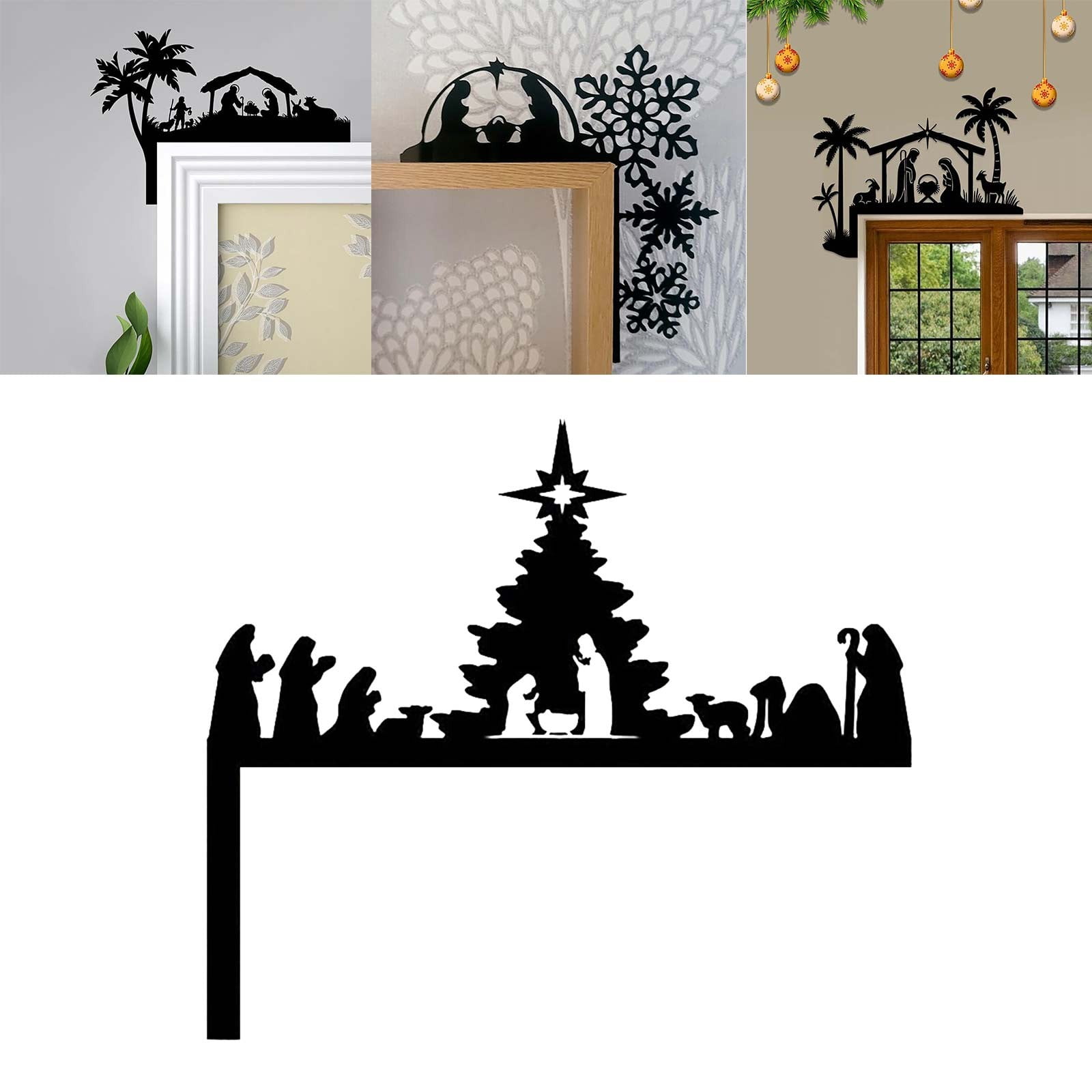 Clearance Sale!Aopfjg Metal Scene Door Topper Wrought Door Frame Door ...