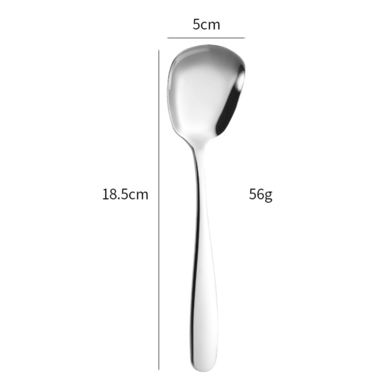 Clearance Sale！Arithmeticn Square Head Stainless Spoons Square Head ...