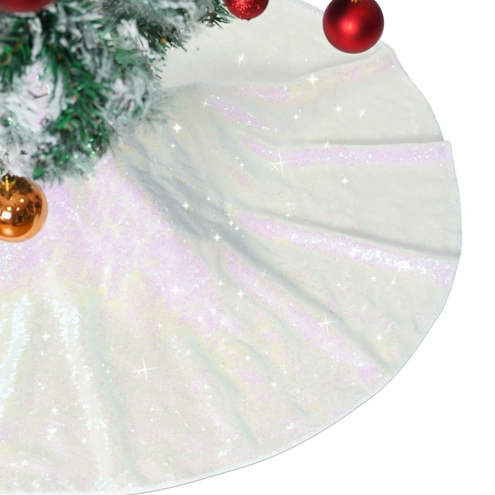 Clearance Sale,Christmas Tree Skirt Sequin Christmas Tree Skirt Vintage ...