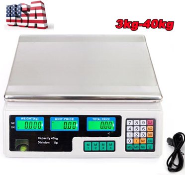 Electronic Weighing Scale, 66Lbs Digital Weight Scale, Price Computing ...
