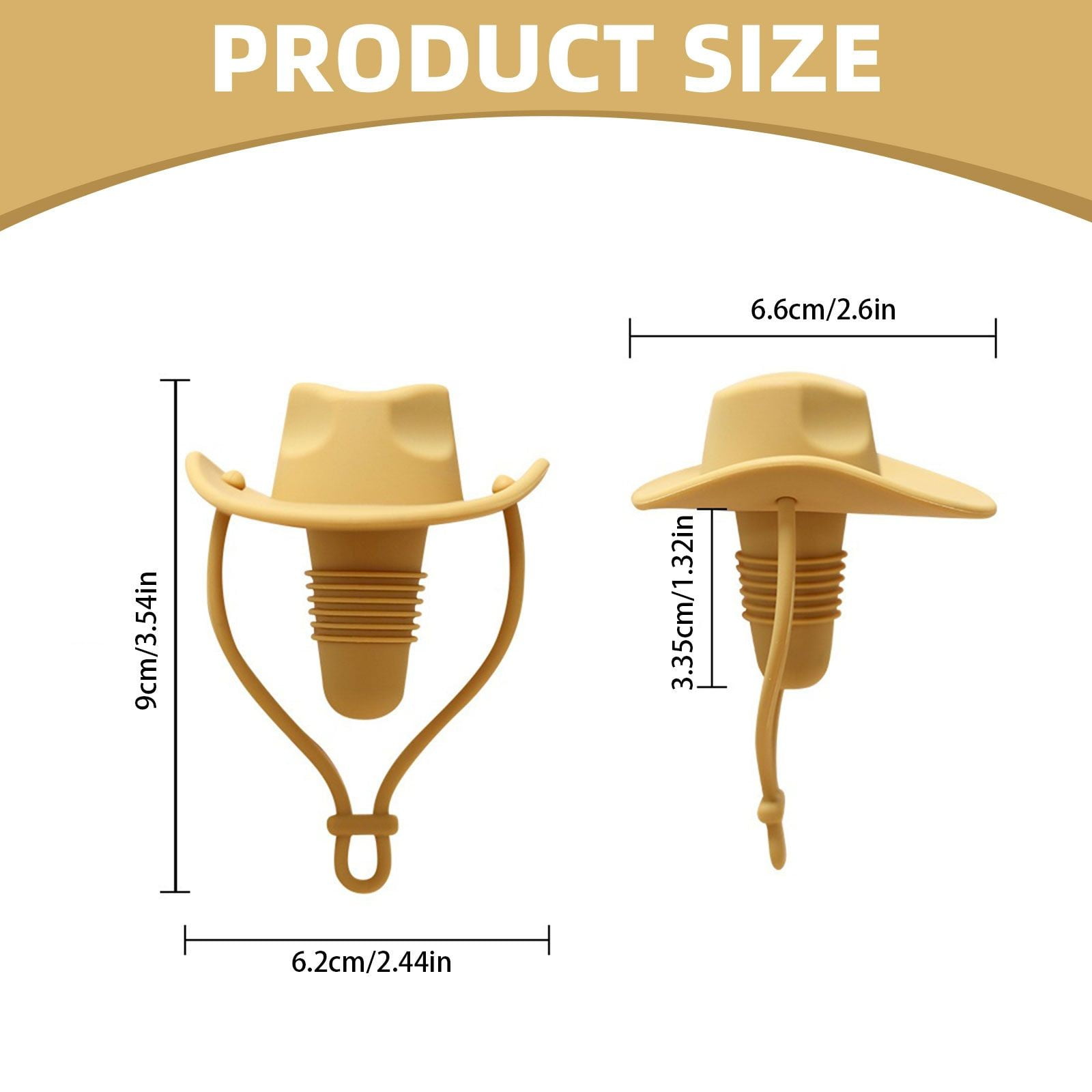 Clearance Sale！Cowboy Hat Wine Bottle Stopper Reusable Beverage Beer ...