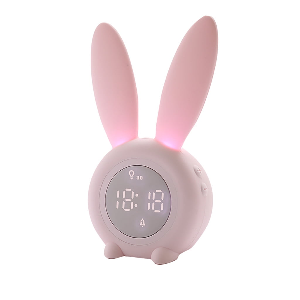 Clearance Sale! Cute Rabbit Alarm Clock Creative Led Digital Snooze ...