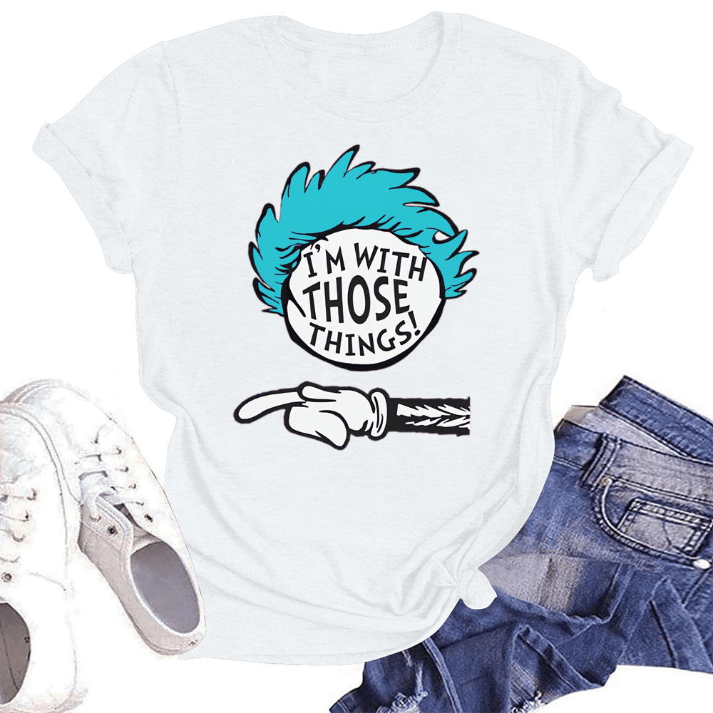 Clearance Sale Dr. Seuss The Cat in the Hat Characters T-Shirt for ...