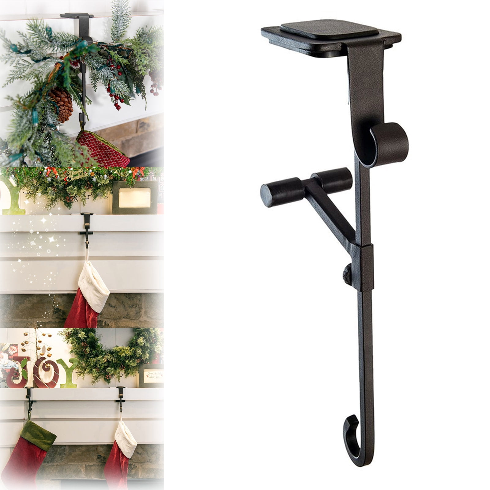 Clearance Sale![Fireplace Stocking and Garland Hanger] Each Mantle ...
