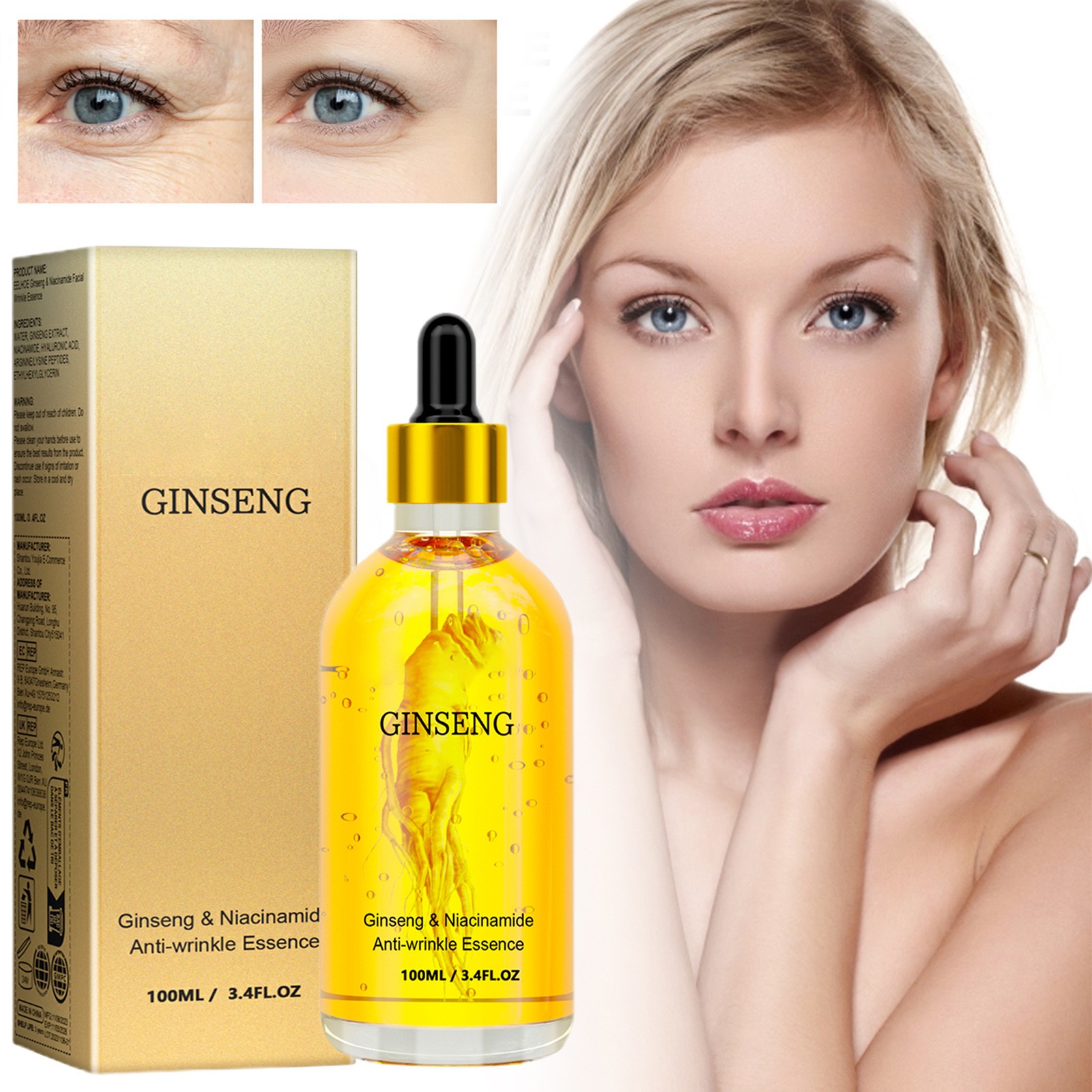 Clearance Sale ! Ginseng Facial Essence 100Ml Ginseng ；Ginseng Repair ...