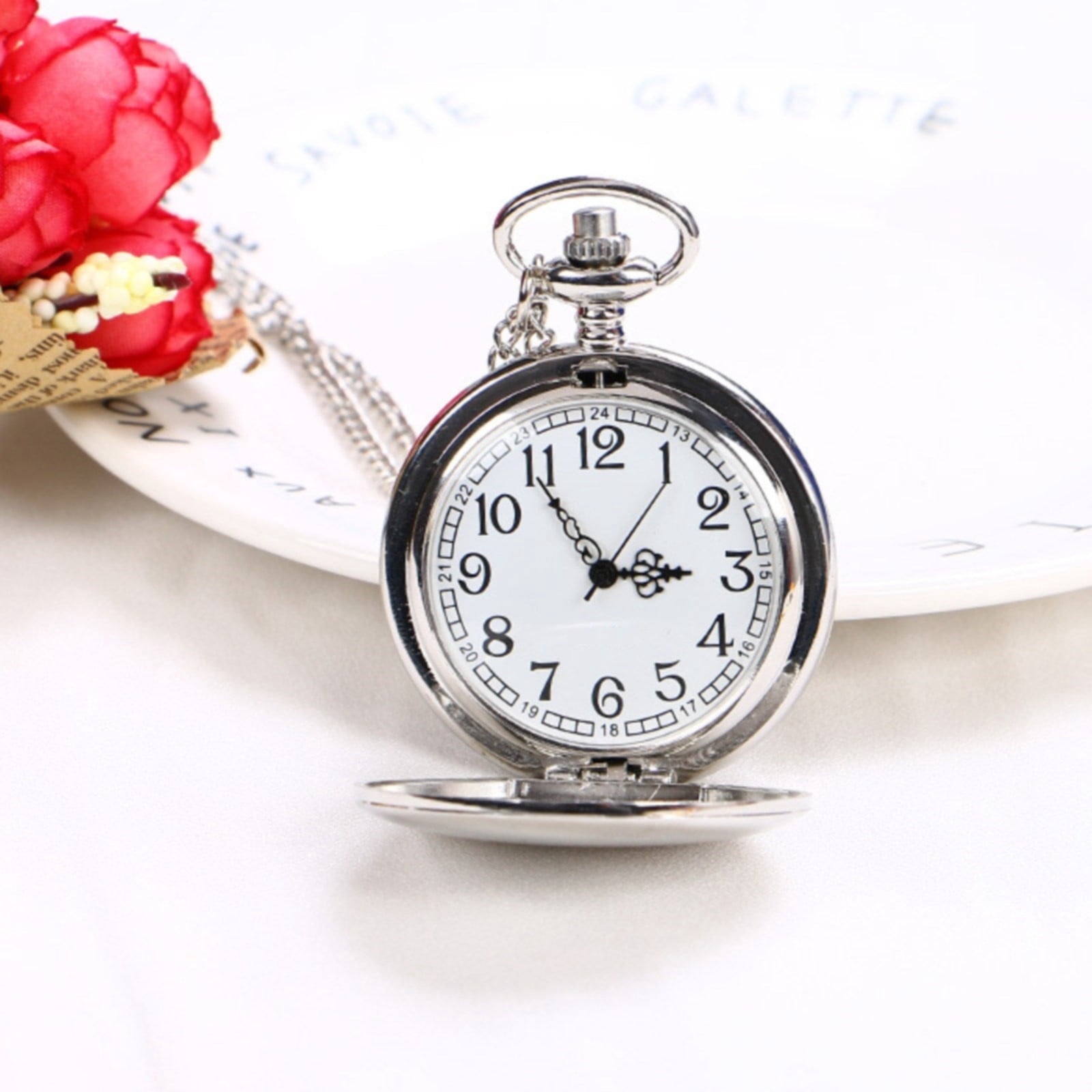 Giyblacko Pocket Watch For Men And Women Glossy Pocket Watch Smooth ...