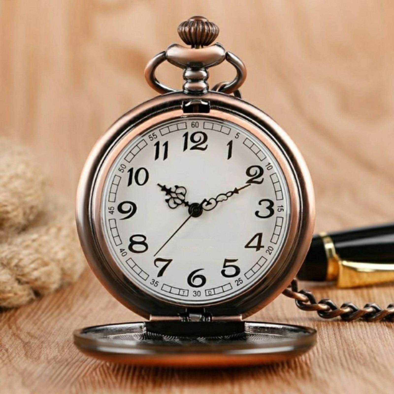 Clearance!Giyblacko Pocket Watch For Men And Women Glossy Pocket Watch ...