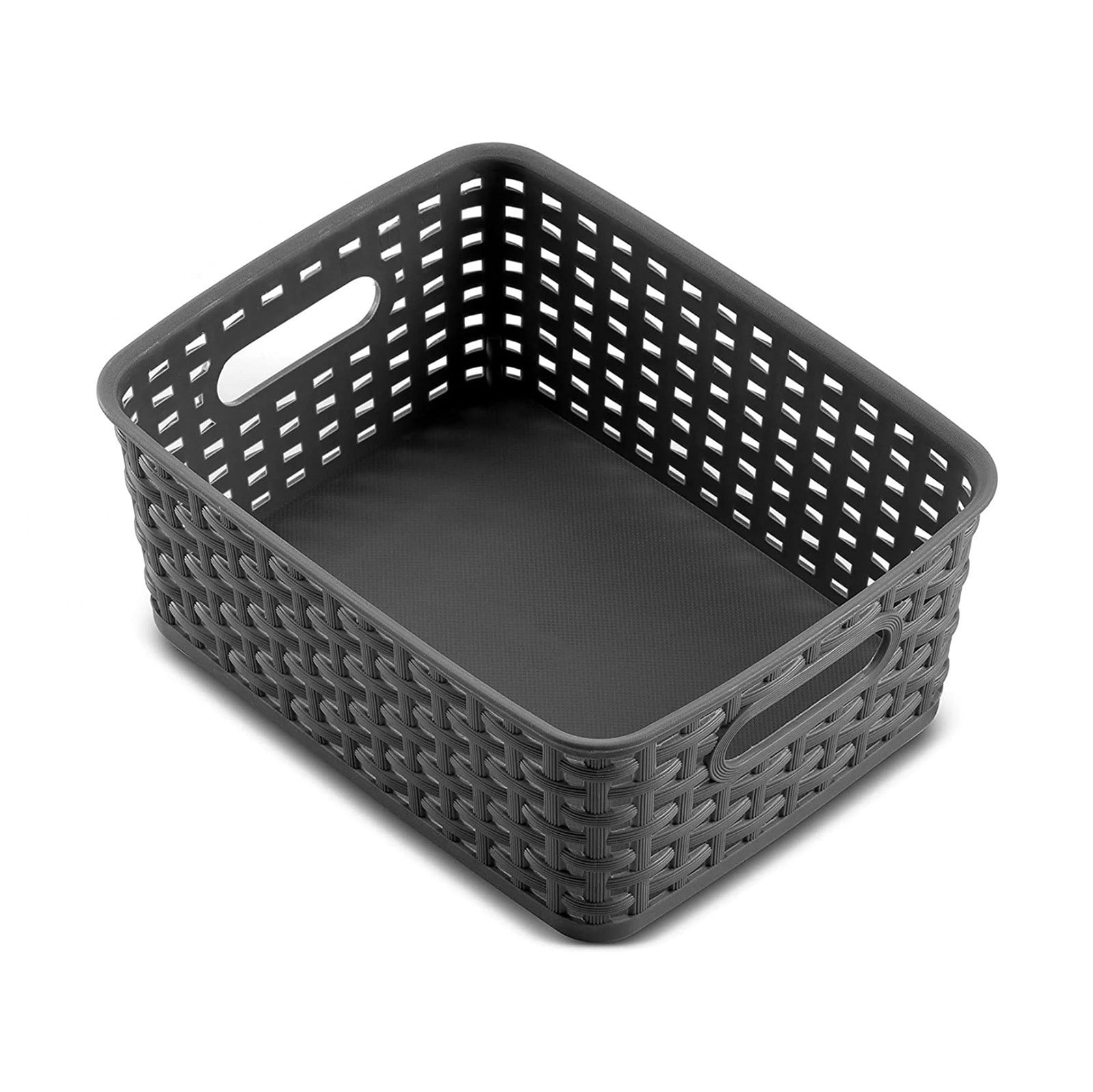Giyblacko Set Of 1 Plastic Storage Baskets Small Pantry Organizer ...