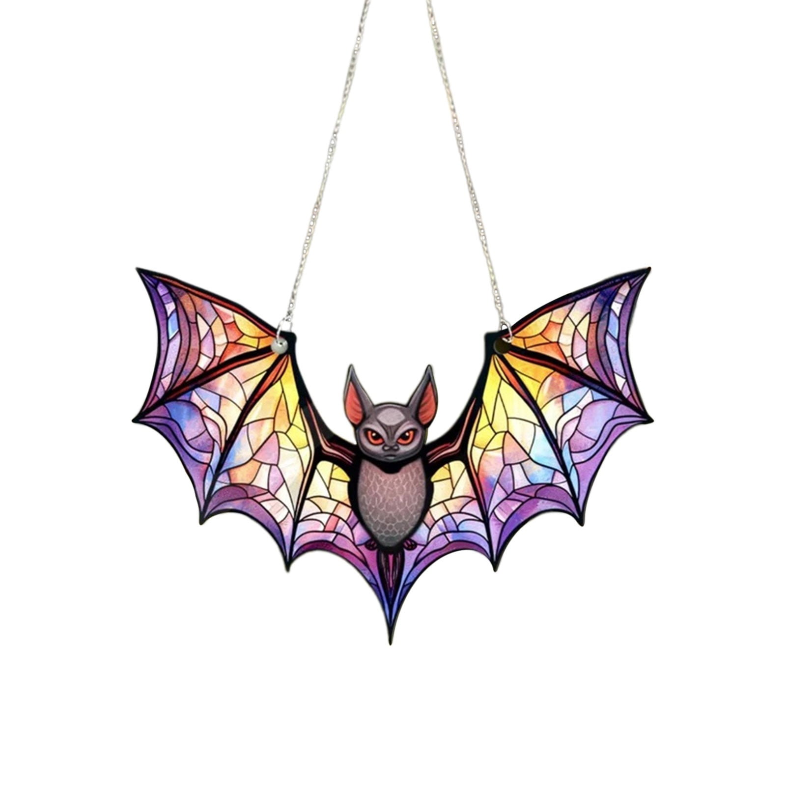 Clearance Sale! Halloween Bat Stained Glass Suncatcher Window Hanging ...