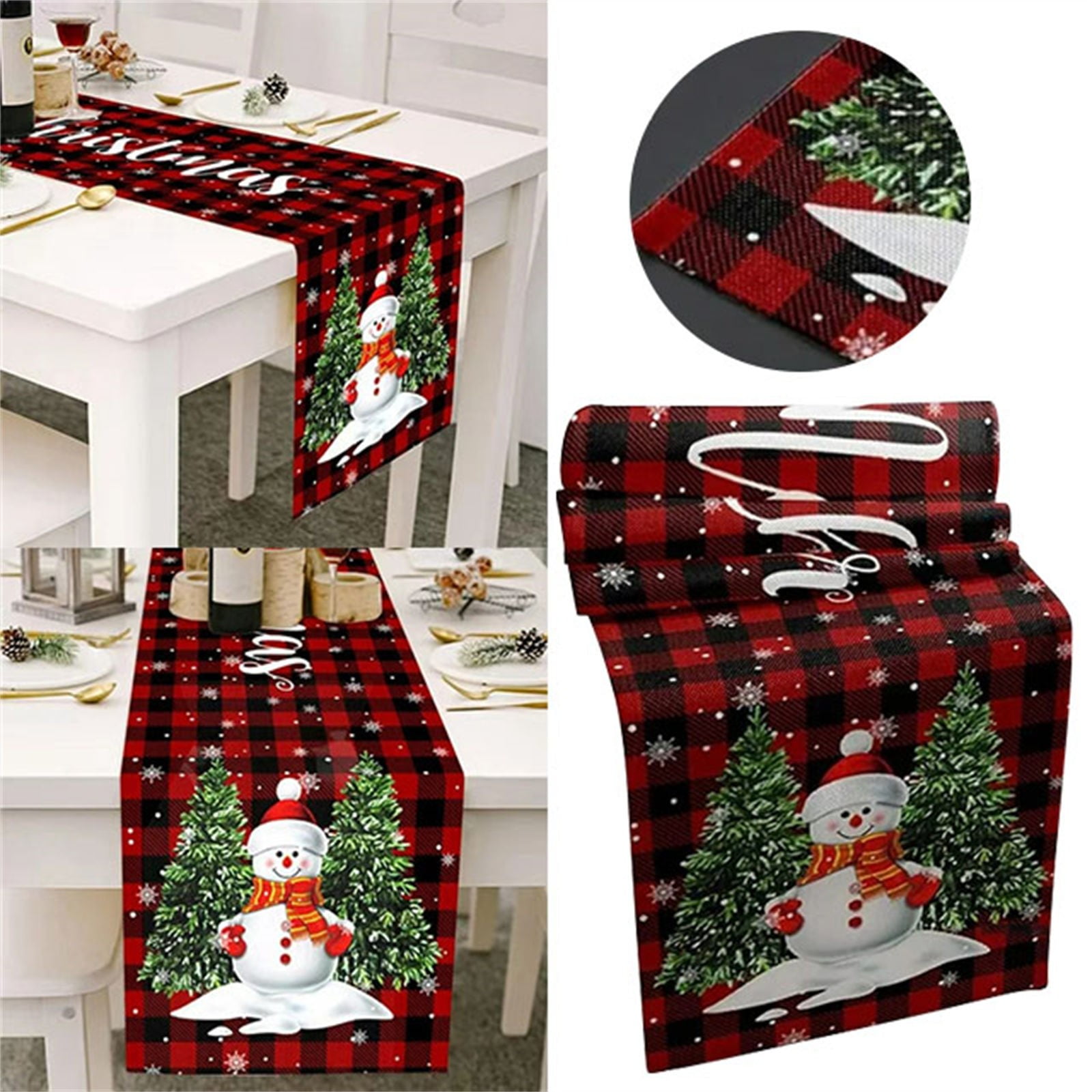 Clearance Sale! Ikeay Banner Flags,Christmas Table Runner 70 Inches ...