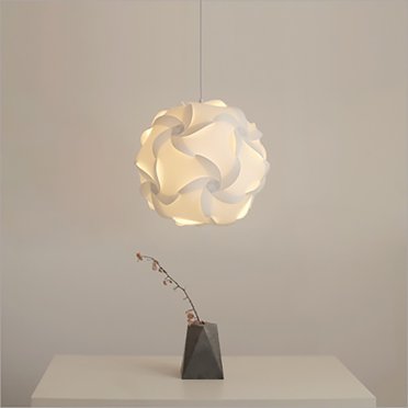 kwmobile Puzzle Pendant Lamp Shade - Cherry Blossom DIY Jigsaw ...