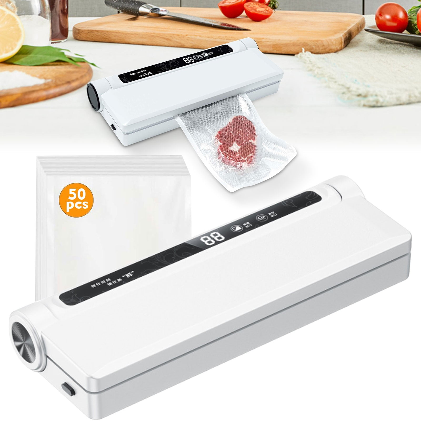 Clearance Sale JORIAE Sealing Strip Vacuum Sealer Equipped with 20 ...