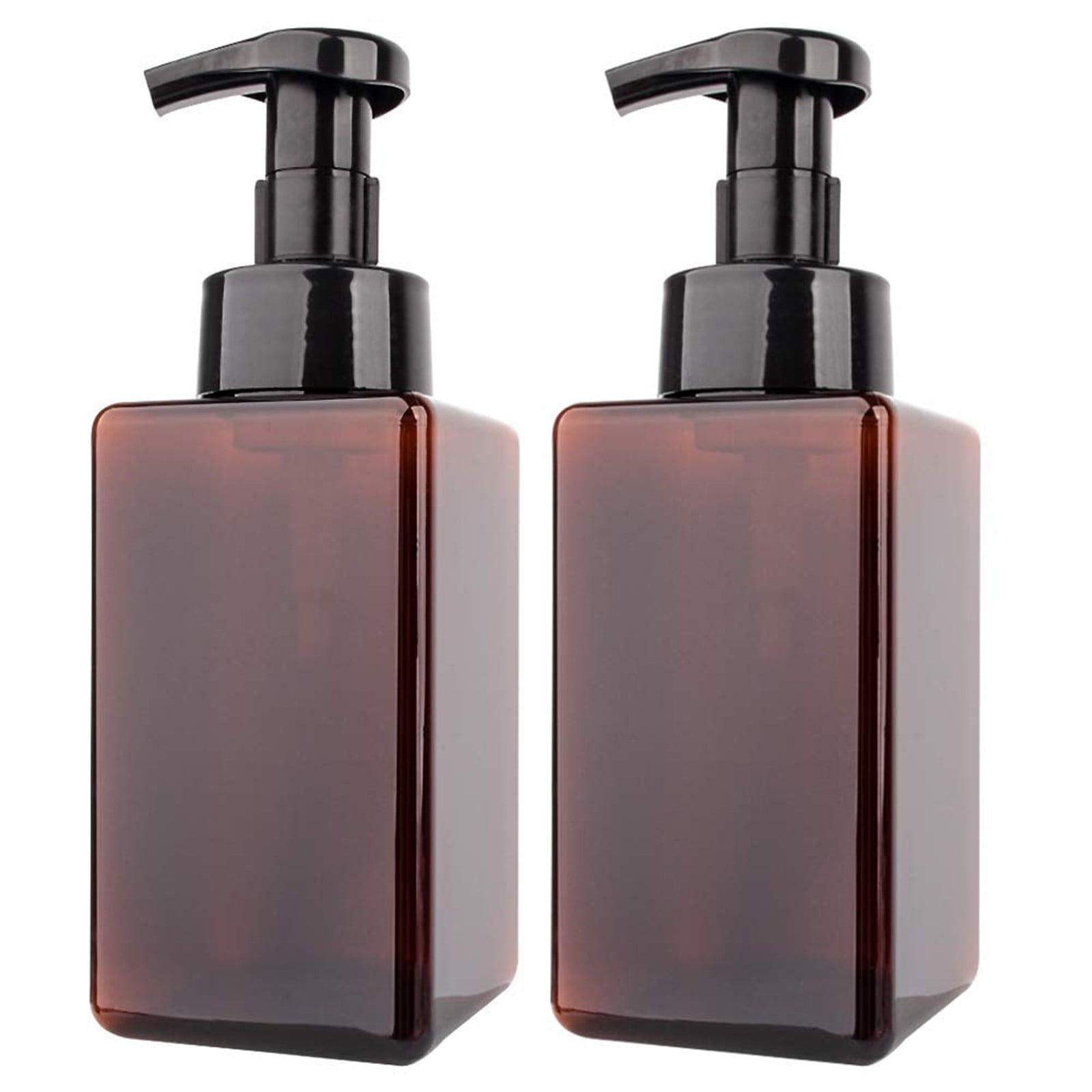 Clearance Sale ! Jiiey Square Foam Bottle Press Bottle Glass&Bottle 2 Pack Foaming Soap ...