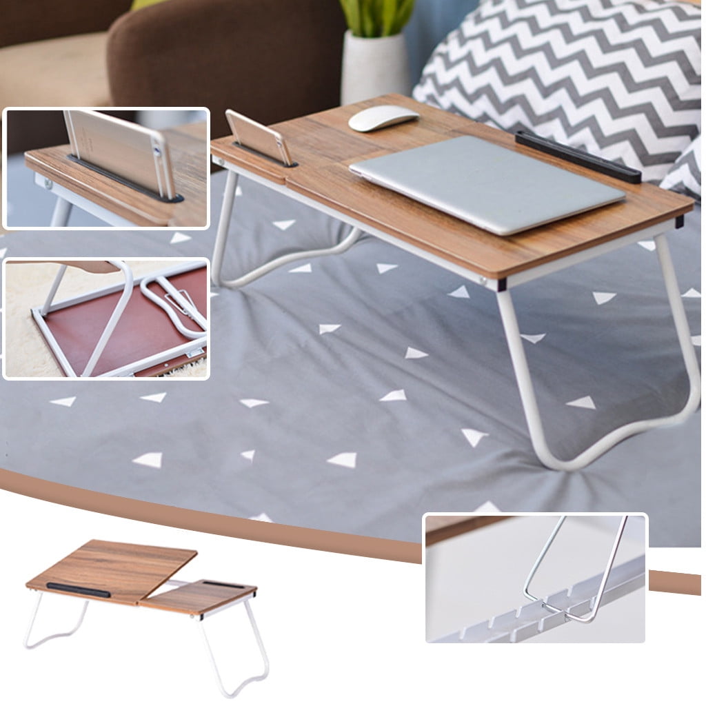 Clearance Sale!Laptop Desk For Bed Sofa With Adjustable Tilting Top Multi Function Table, Pencil ...