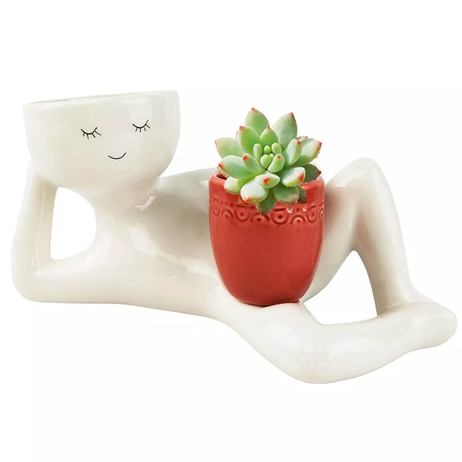 Clearance Sale - Lazy Guy Planter, 2025 New Cute Face Planter Pot ...