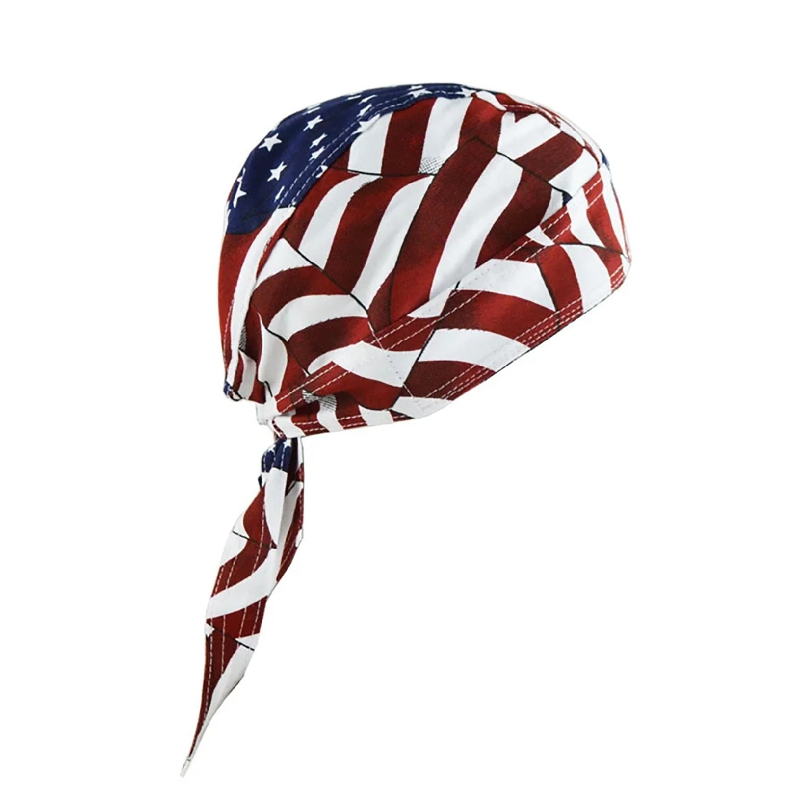 Clearance Sale!! Men's Cotton American Flag Do Rag Cap Head Wrap Durag ...