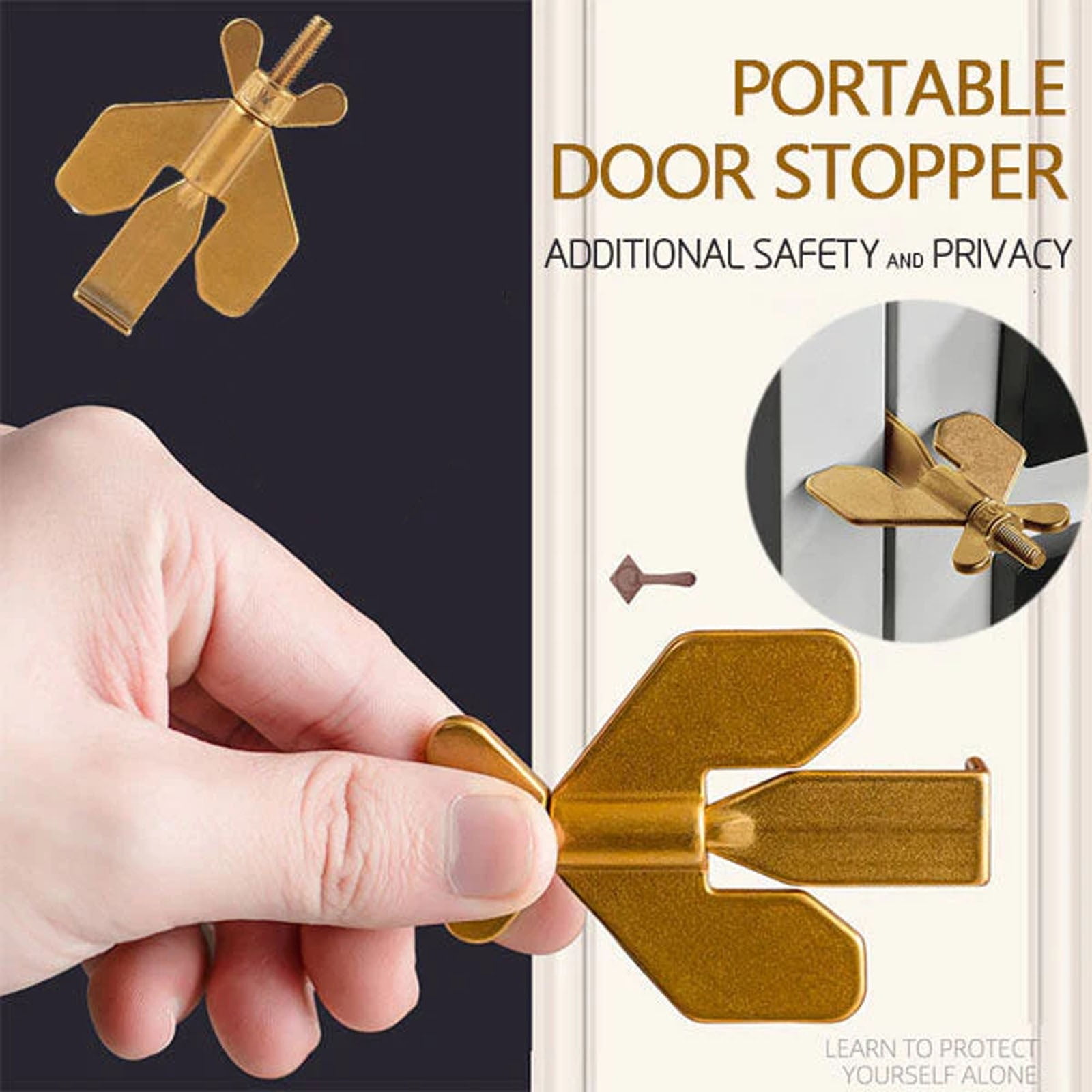 Clearance Sale ! Msuo Hardware Door Stopper,Doorstop,Portable Door Lock ...