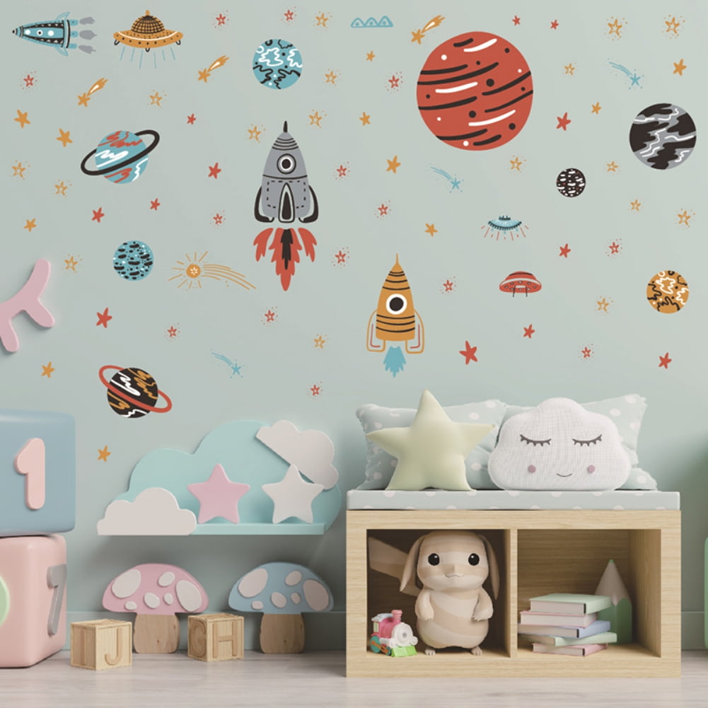 Clearance Sale!Planets in The Space Kids Wall Decals, Wall Stickers ...
