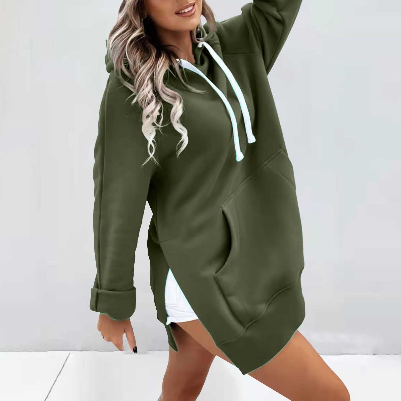 Clearance Sale! Pxiakgy The Warmy Oversized Hoodie Dress for Women ...