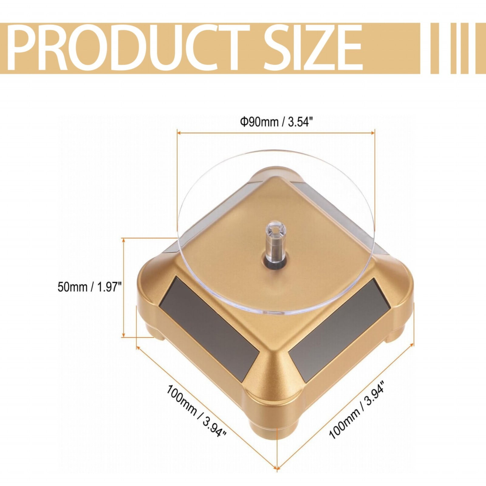 Clearance Sale！Solar Display Stand Turntable Auto 360 Rotating Display ...