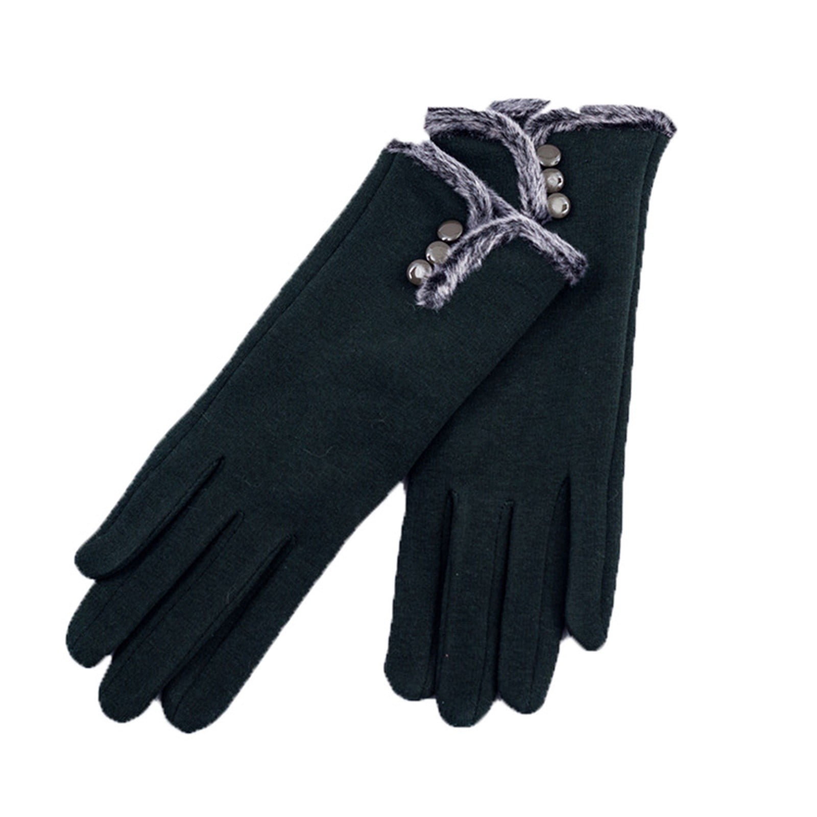 Clearance Sale!Three Open Gloves Winter Women'S Velvet Thermal Gloves ...