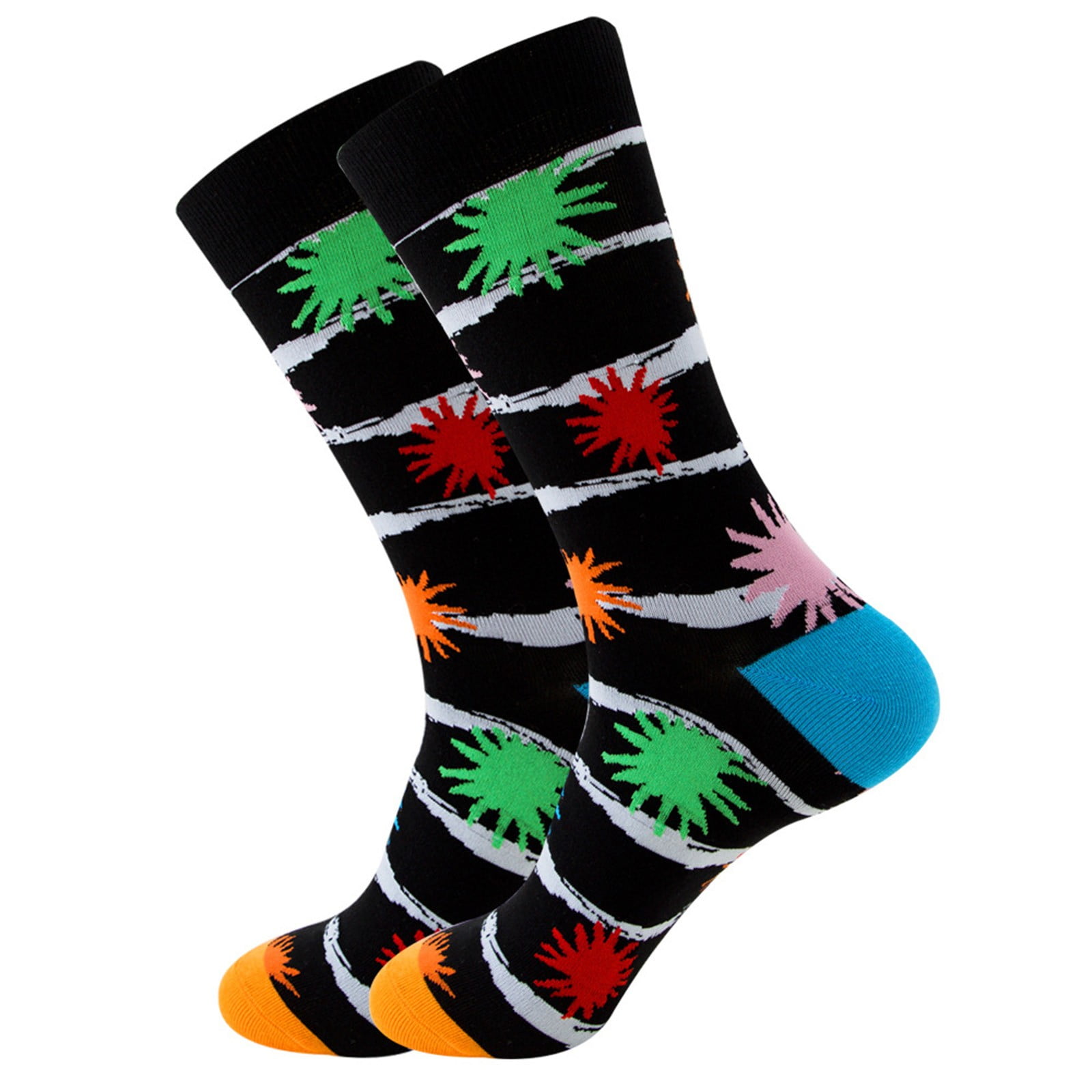 Clearance Sale Ukumplol Mens Socks Wool Socks Mens Adult Unisex Stripe ...
