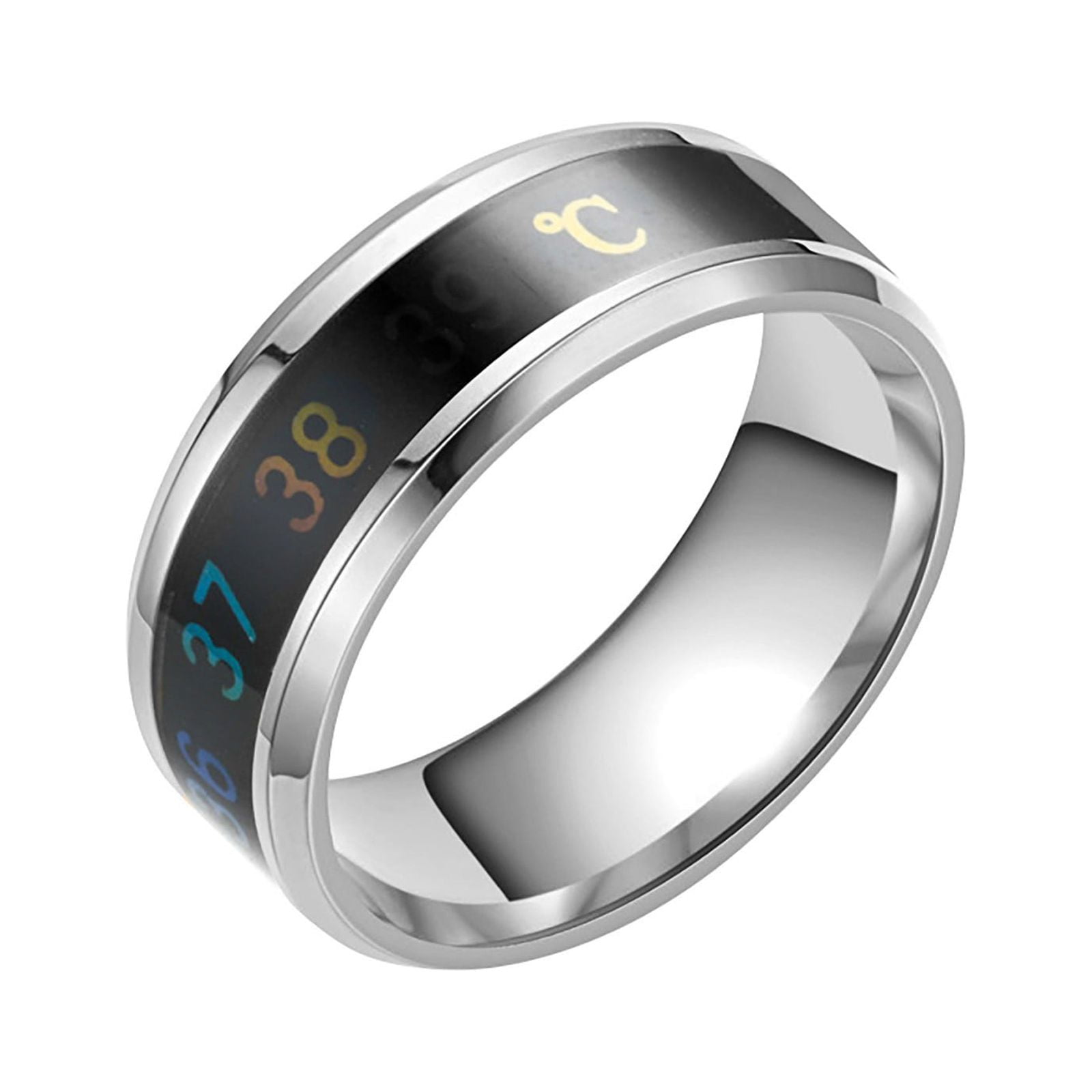 Clearance Sale! WEANT Womens 925 Sterling Silver Couple's Temperature Ring Physical Induction ...