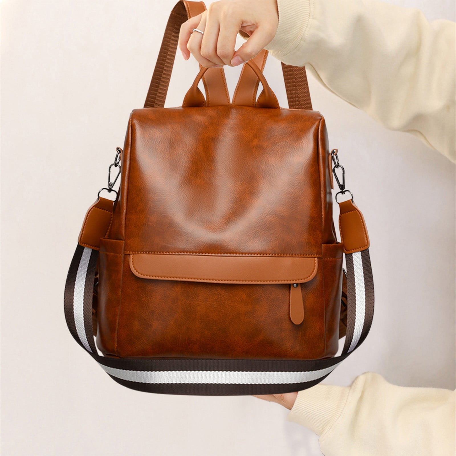 Clearance Sale! Women Backpack Purse PU Leather Anti-theft Casual ...