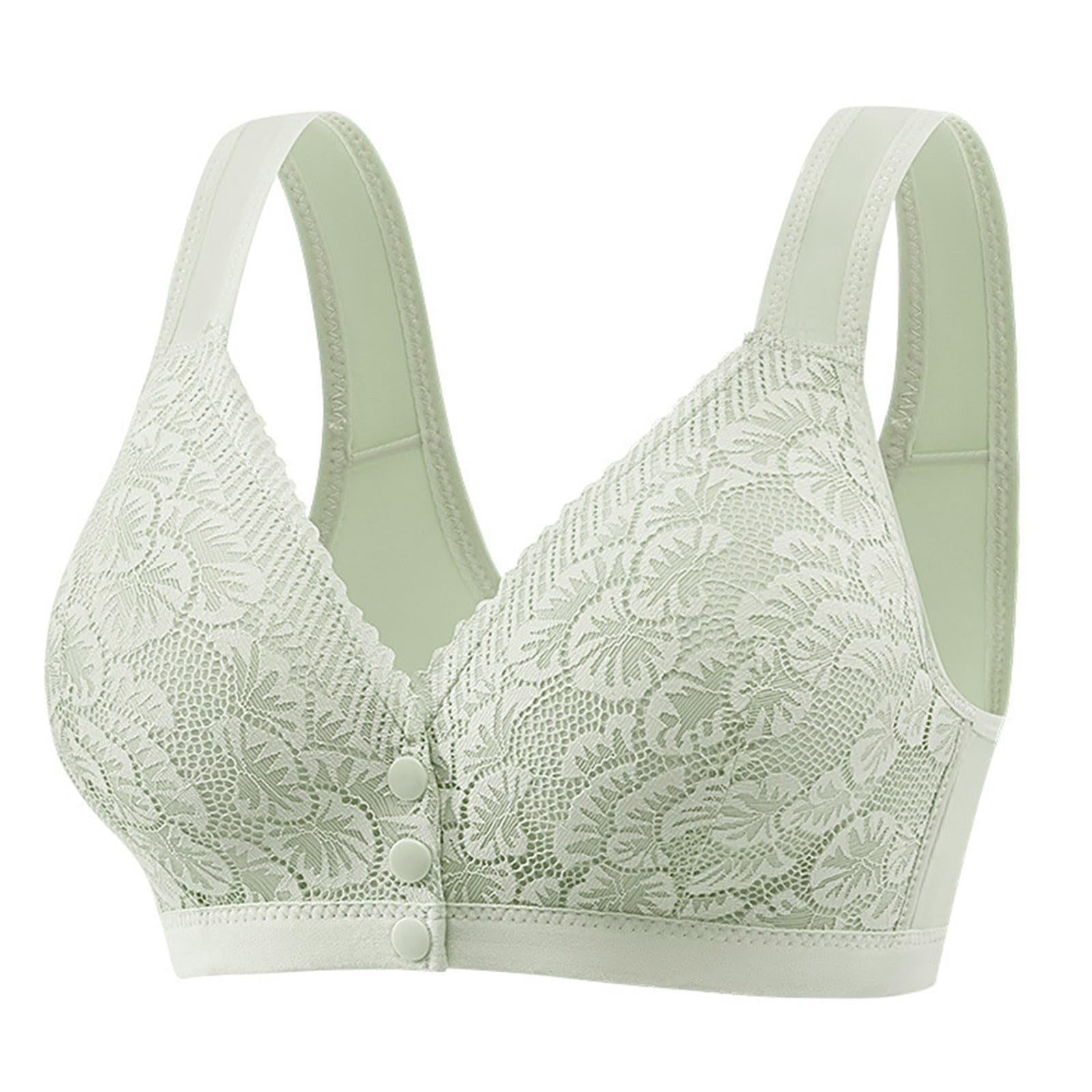 Clearance Sale! Women'S Front Closure Wireless Bra Full Support ...