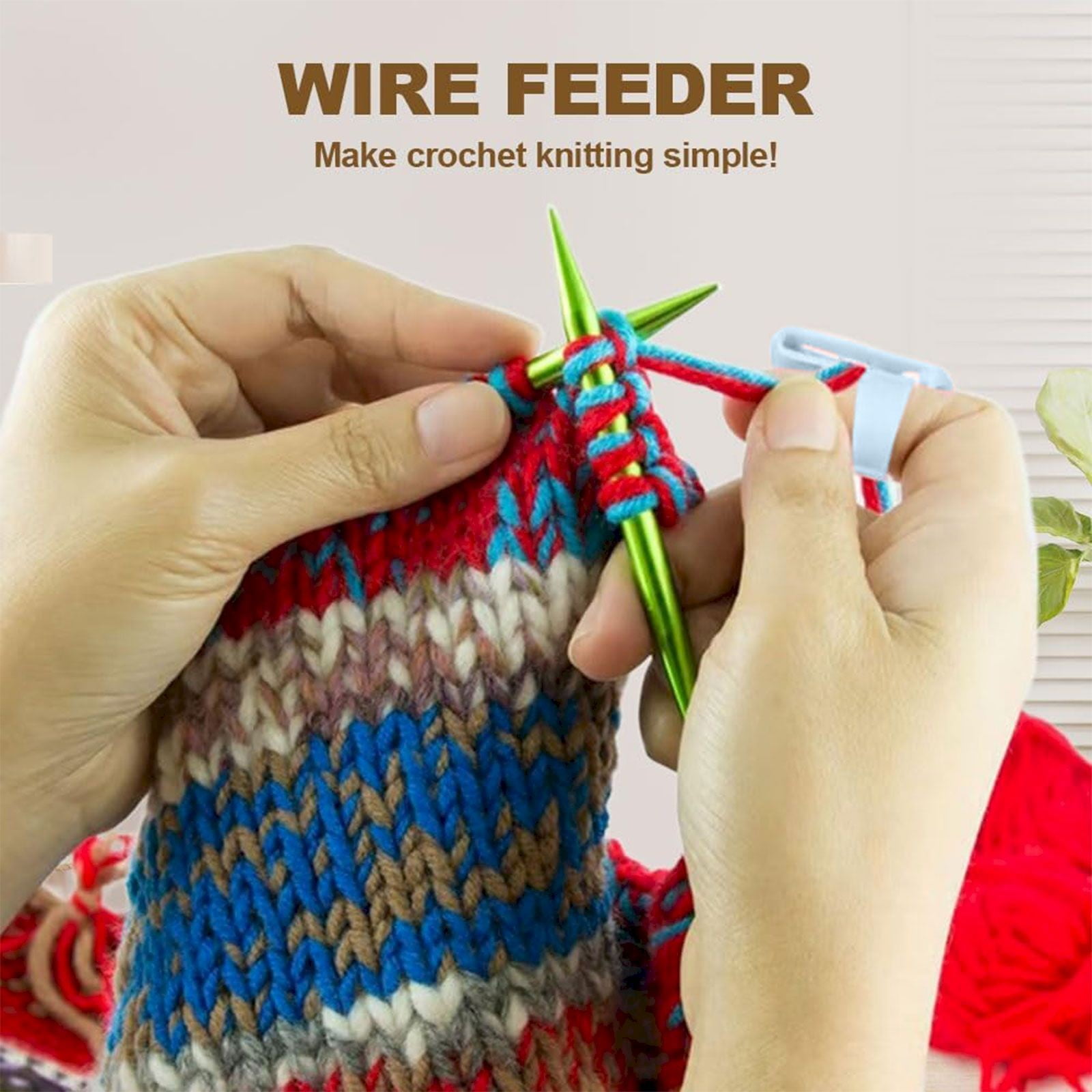 Clearance Sale!Yarn Ring Crocheting Knitting Tool Plastic Crochet Rings ...