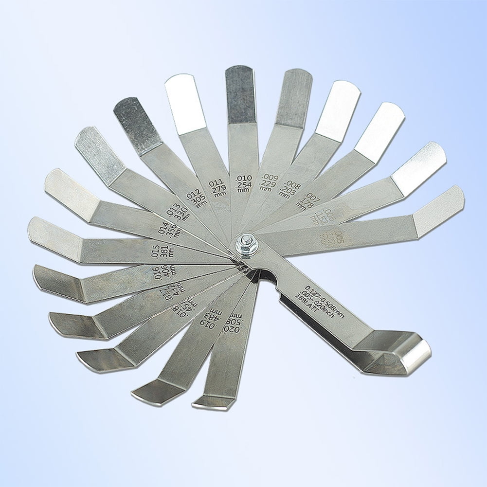 Clearance Sale! Yiaieng 16 Blades Stainless Steel Curved Feeler Gauge ...