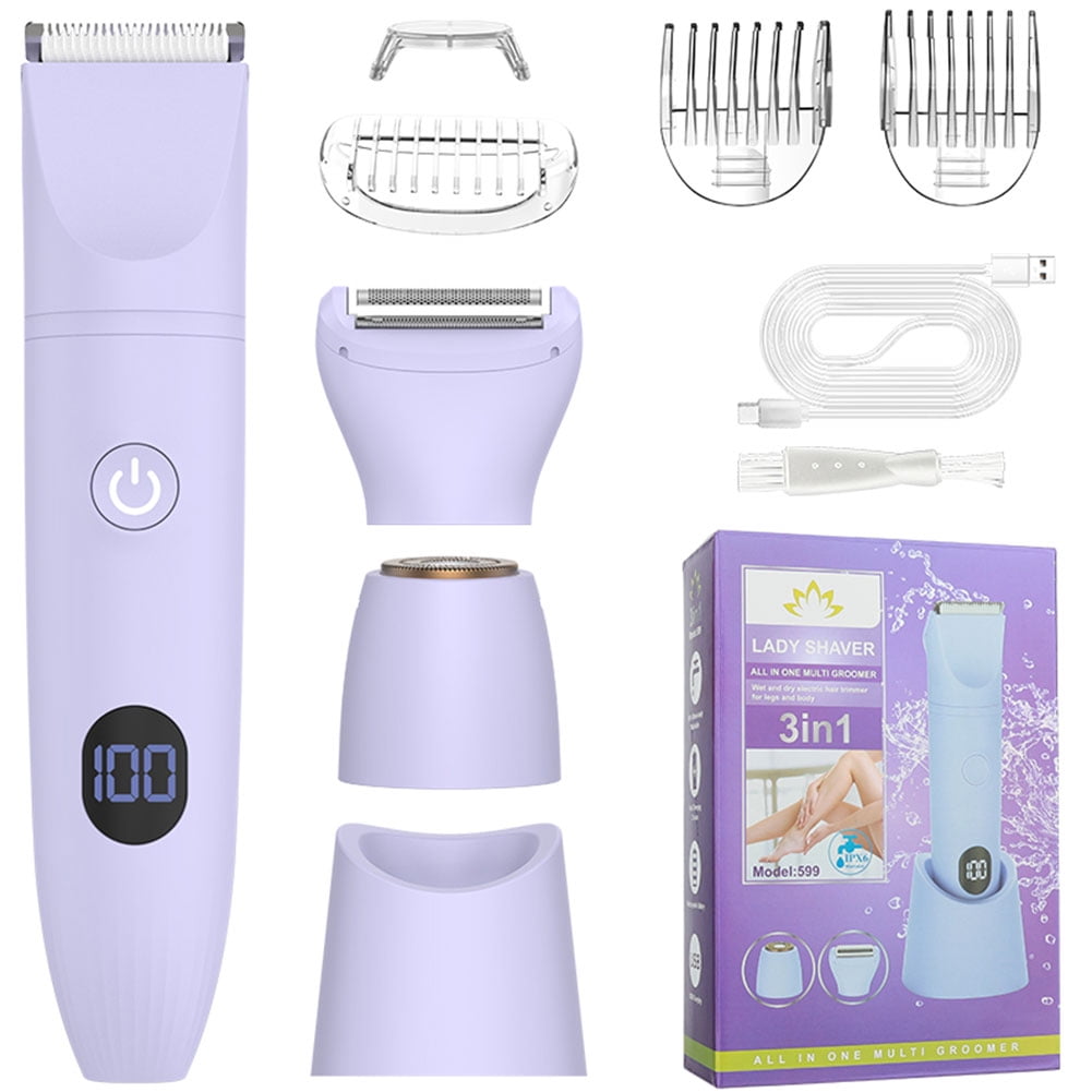 Clearance Sale! Yiaieng 3 In 1 Electric Hair Shaver Wet/Dry Body ...