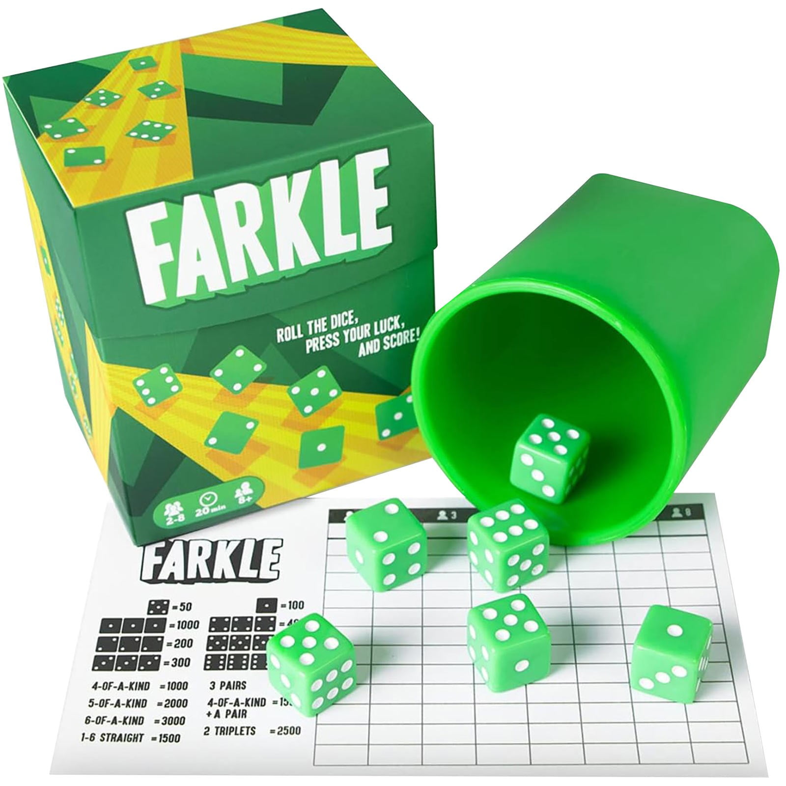 Clearance Sales! Dive into Farkle Dice Game - The Timeless Family Favorite for Game Nights! With ...