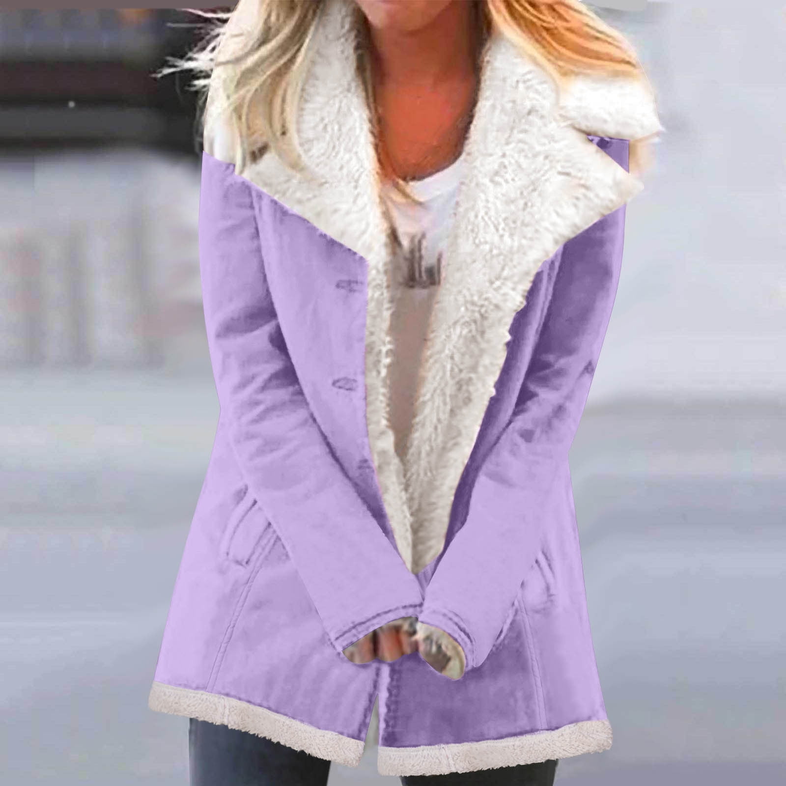 Clearance Sales Online Deals Ofreoo Women's Loose Long Sleeved Button ...