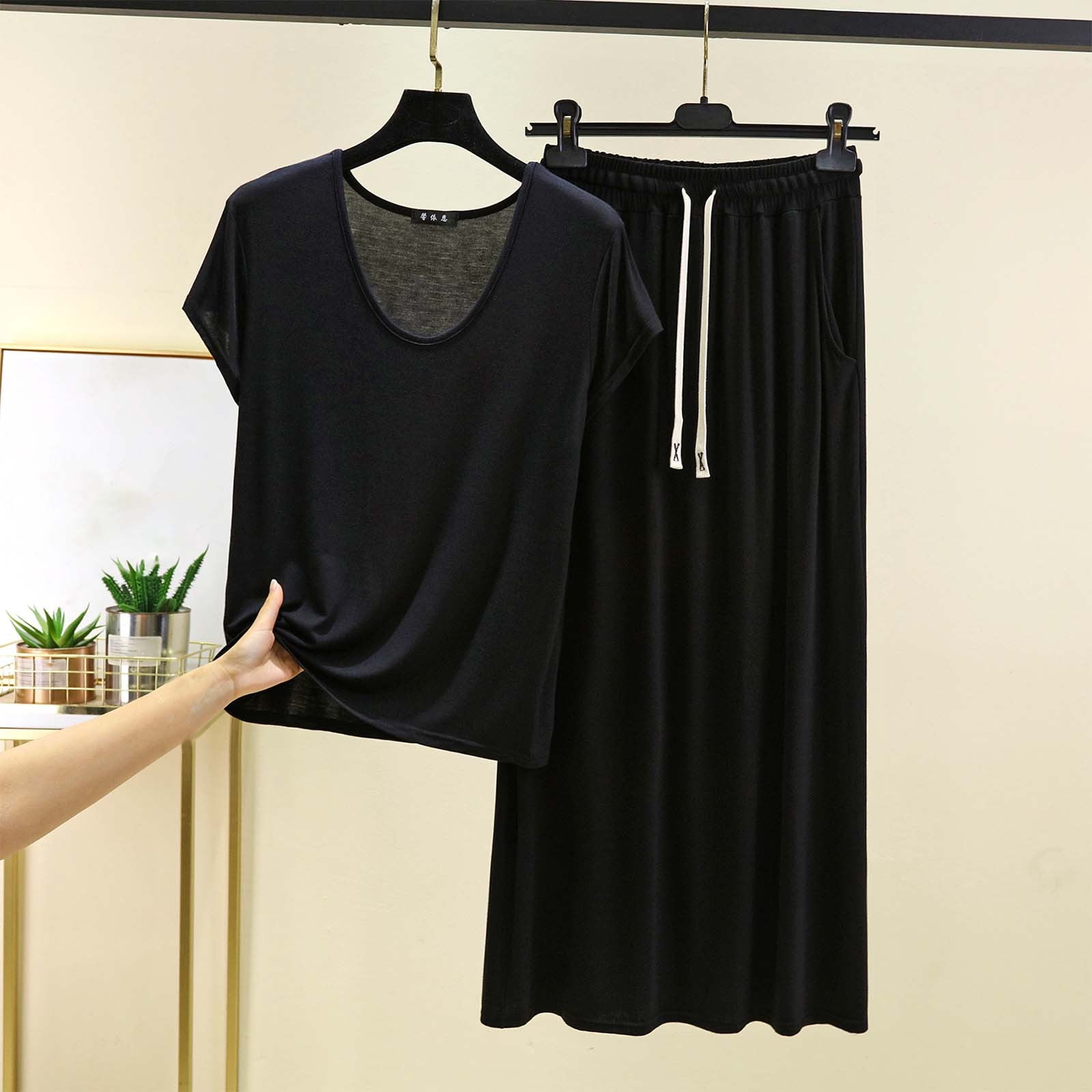 Clearance Sales Online Deals Womens Pajama Sets 2 Piece Fashion Women's ...