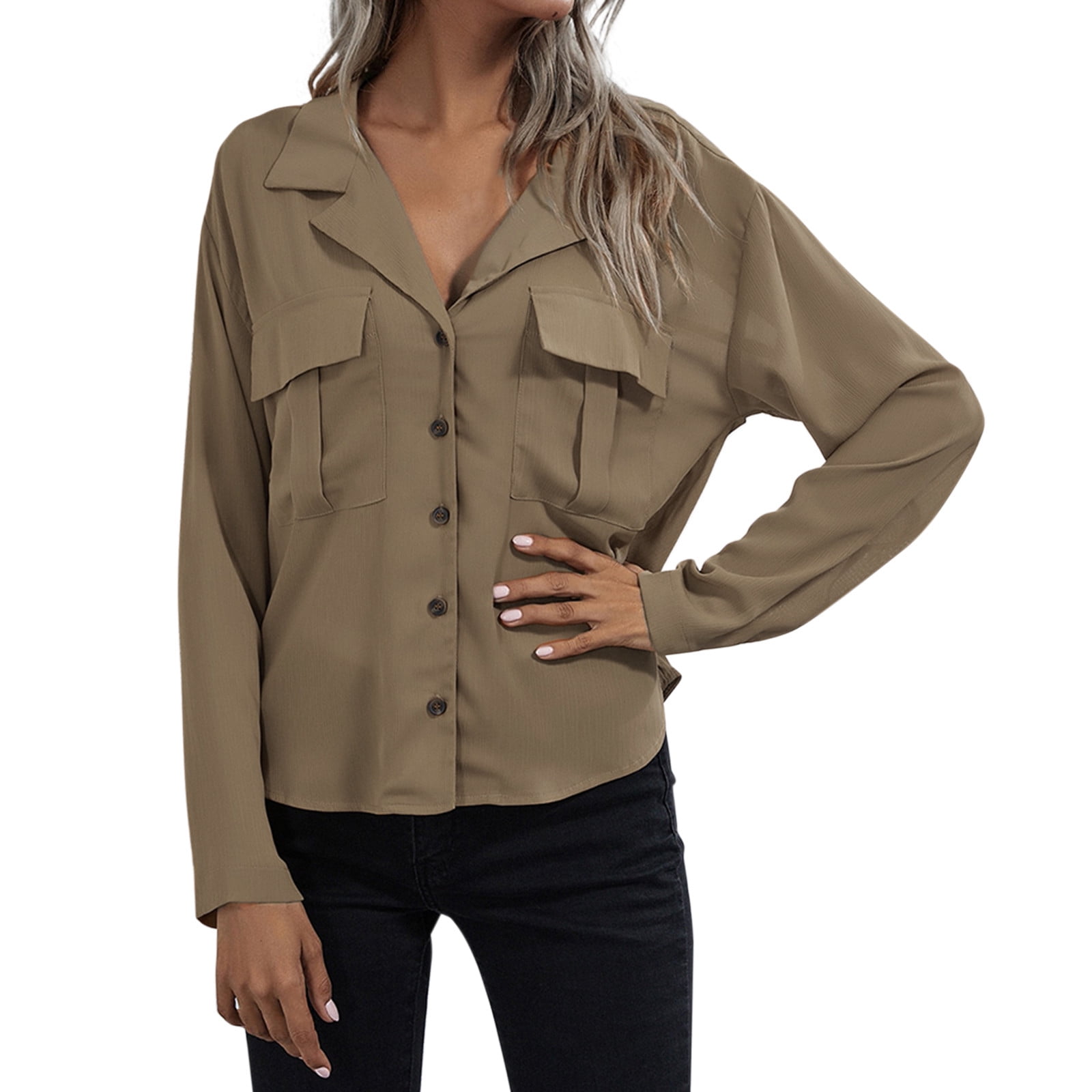 Clearance Sales Super Soft Wrinkle Free Button Down Shirts for Women ...