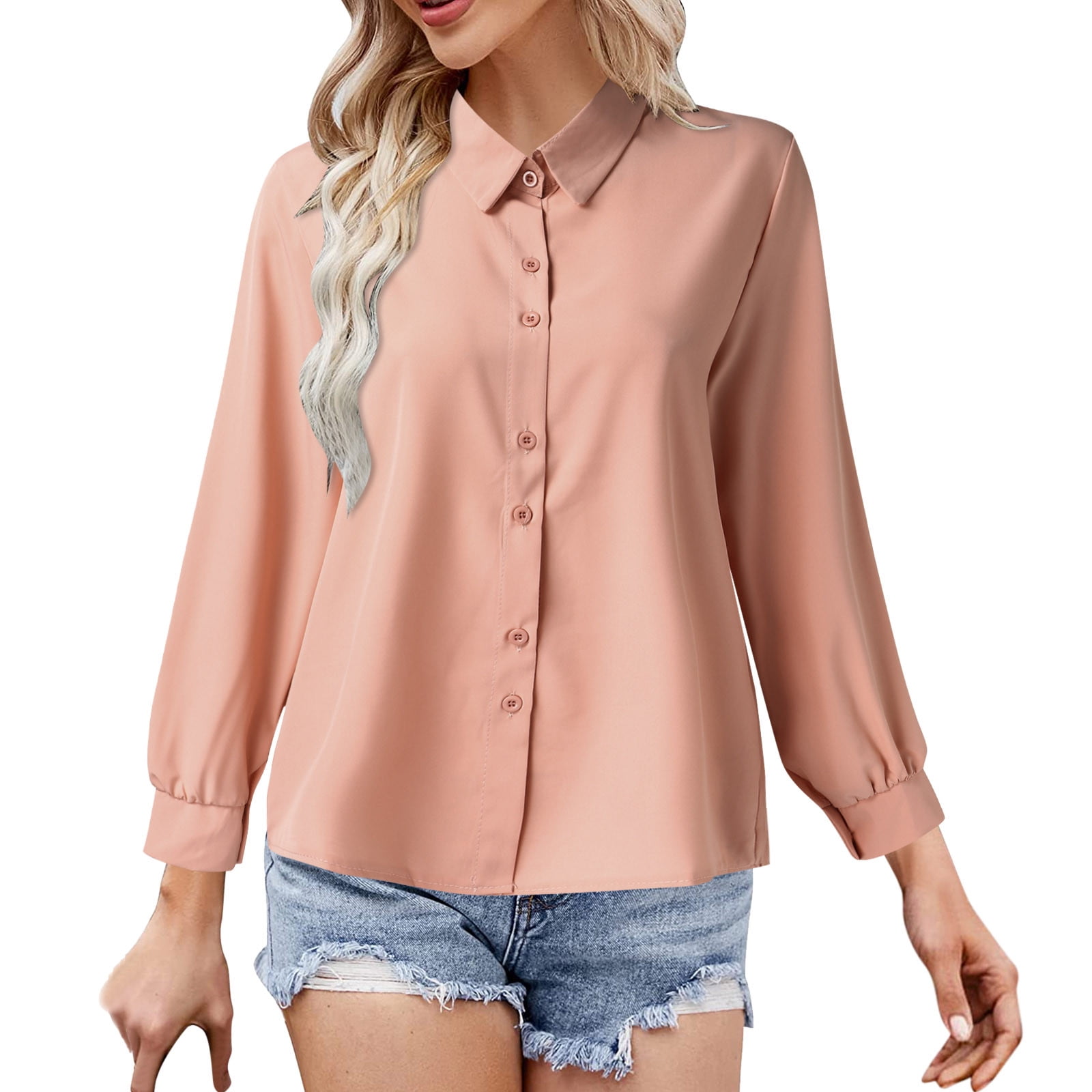 Clearance Sales Super Soft Wrinkle Free Button Down Shirts for Women ...